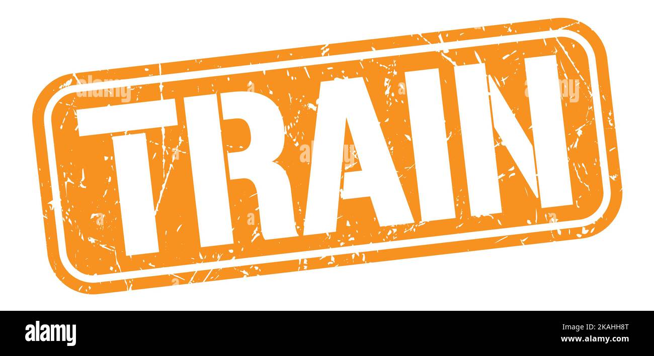 Orange train Cut Out Stock Images & Pictures - Alamy