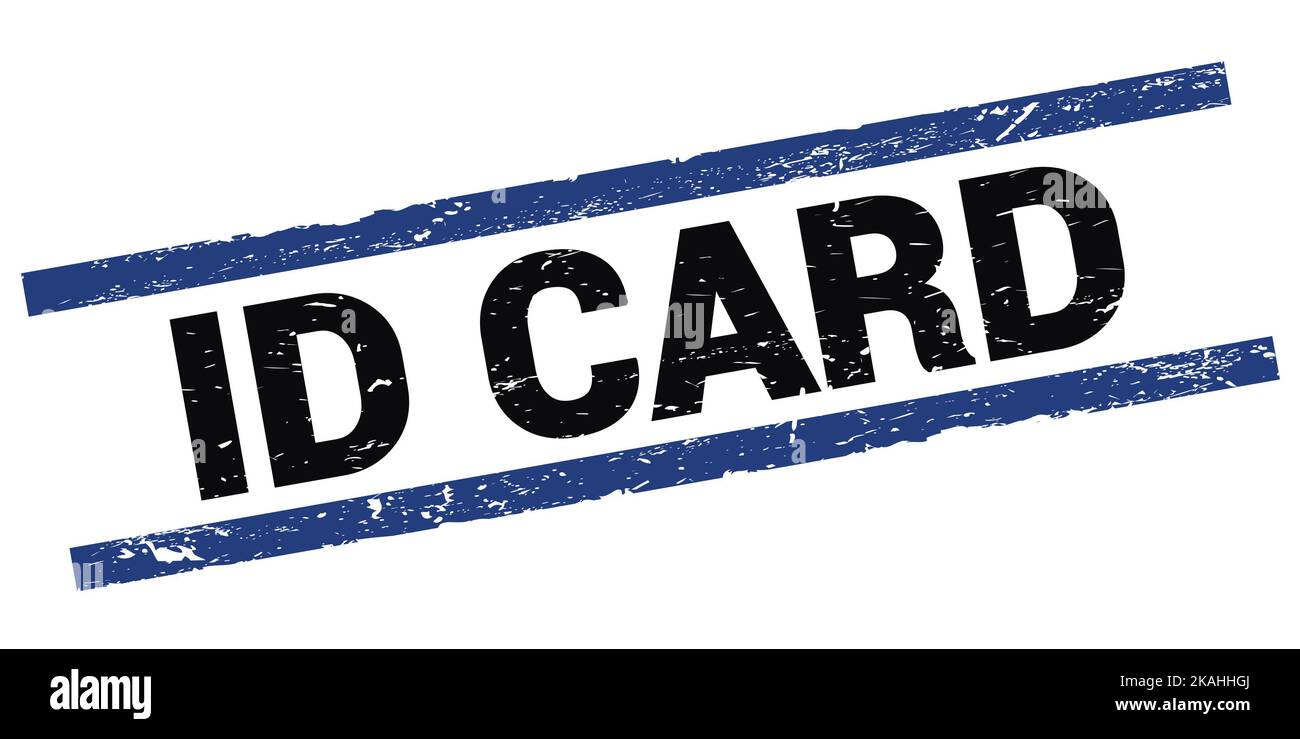 Id card sign icon blue hi-res stock photography and images - Alamy