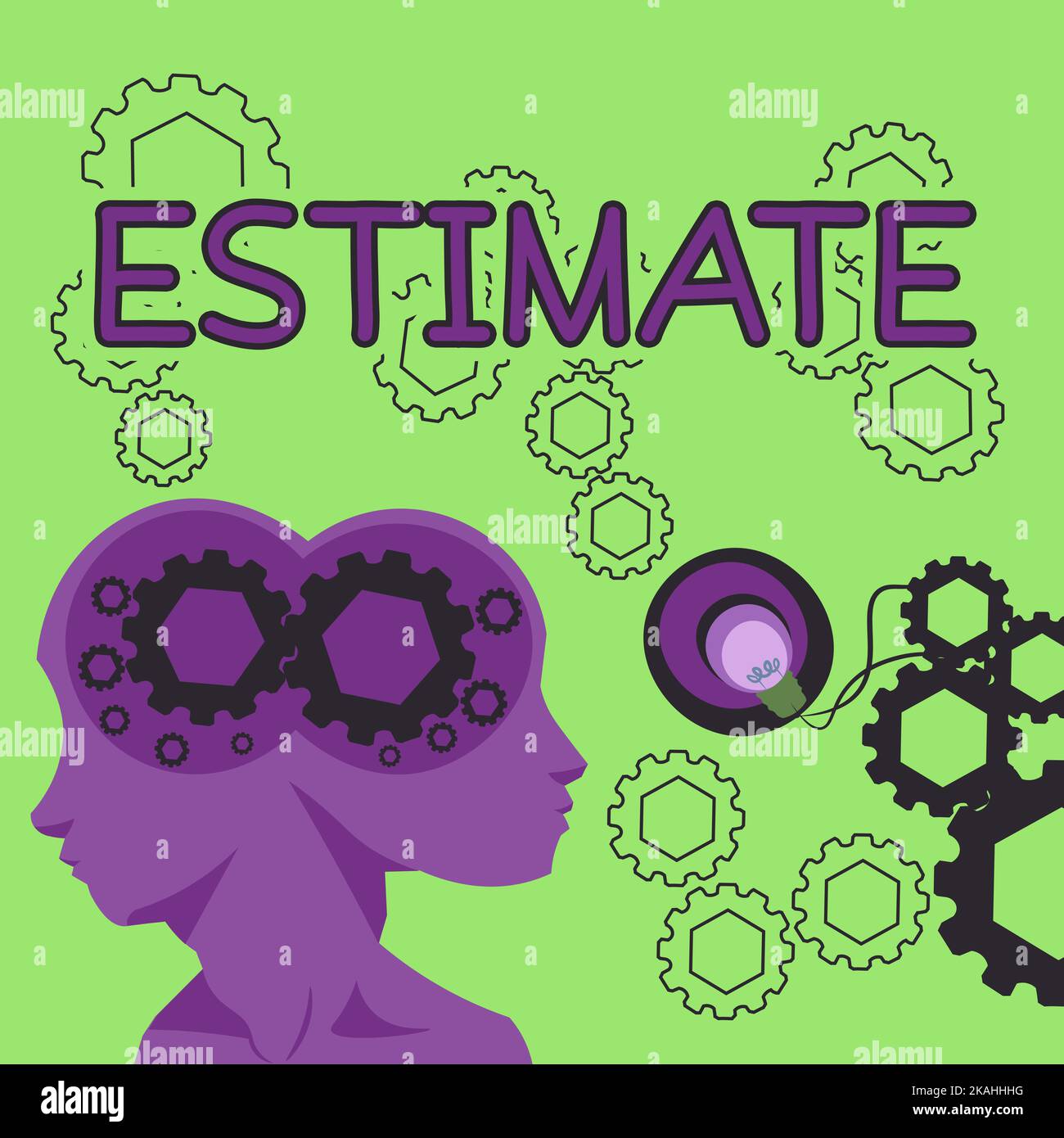 Sign displaying Estimate. Business showcase calculate or assess ...