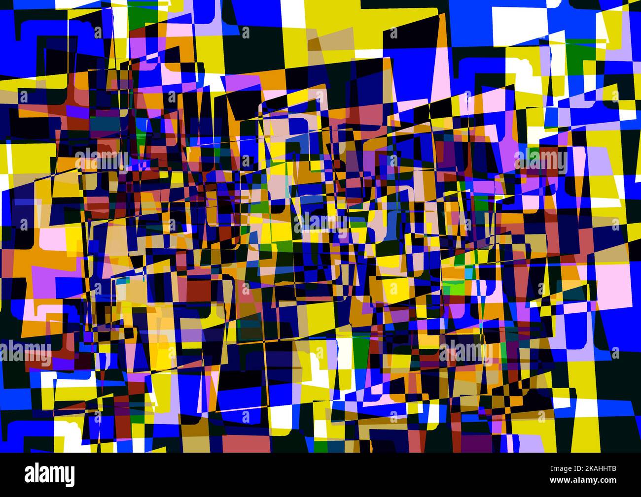 Abstract illustration full of color Stock Photo - Alamy