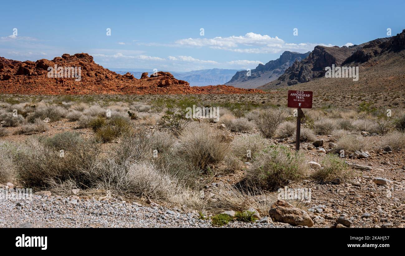 Driving and walking through the Valley of Fire State Park, formed by ...
