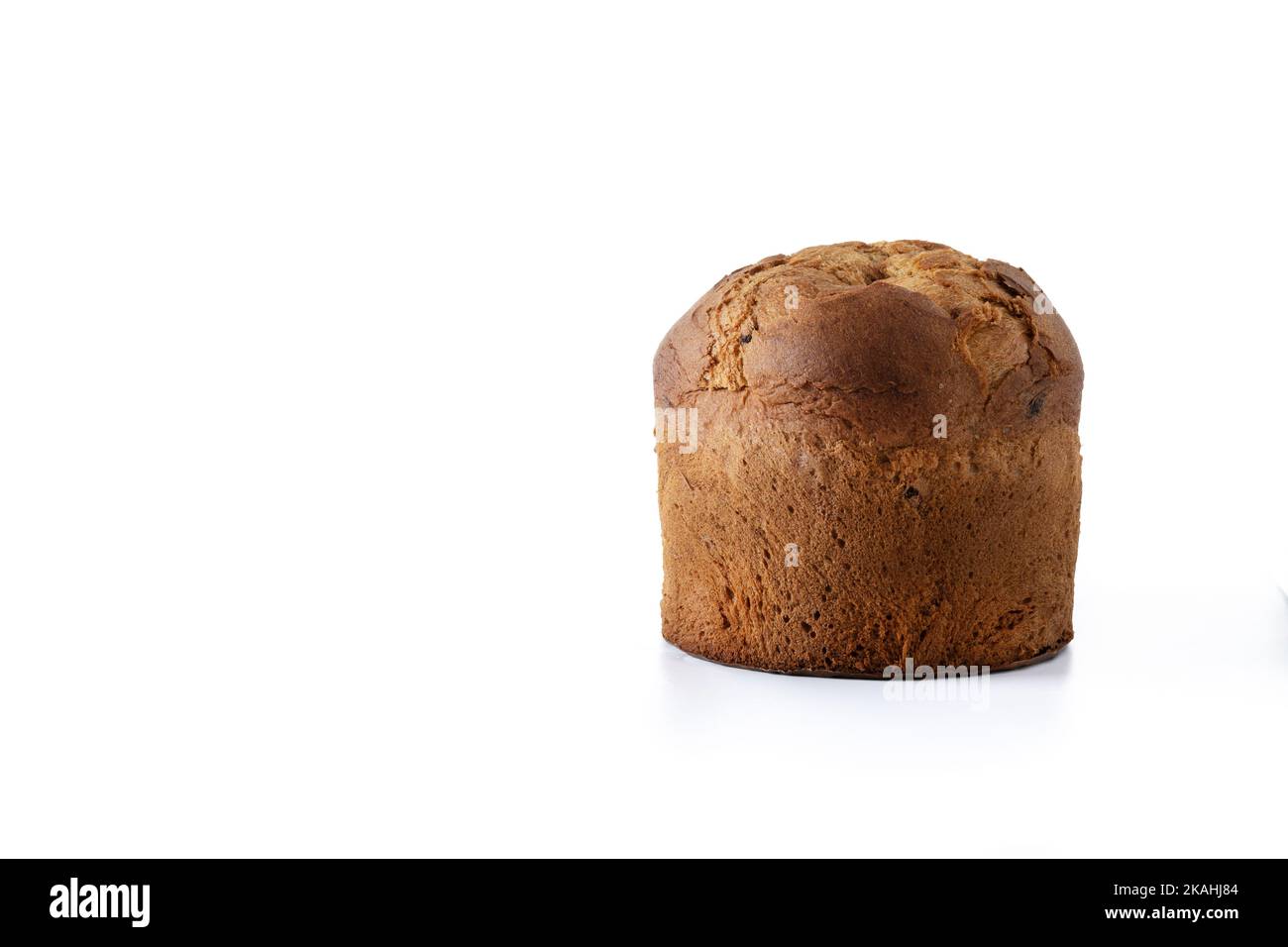 Traditional Christmas panettone isolated on white background Stock ...