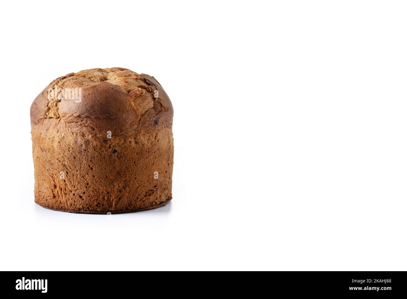 Traditional Christmas panettone isolated on white background Stock ...