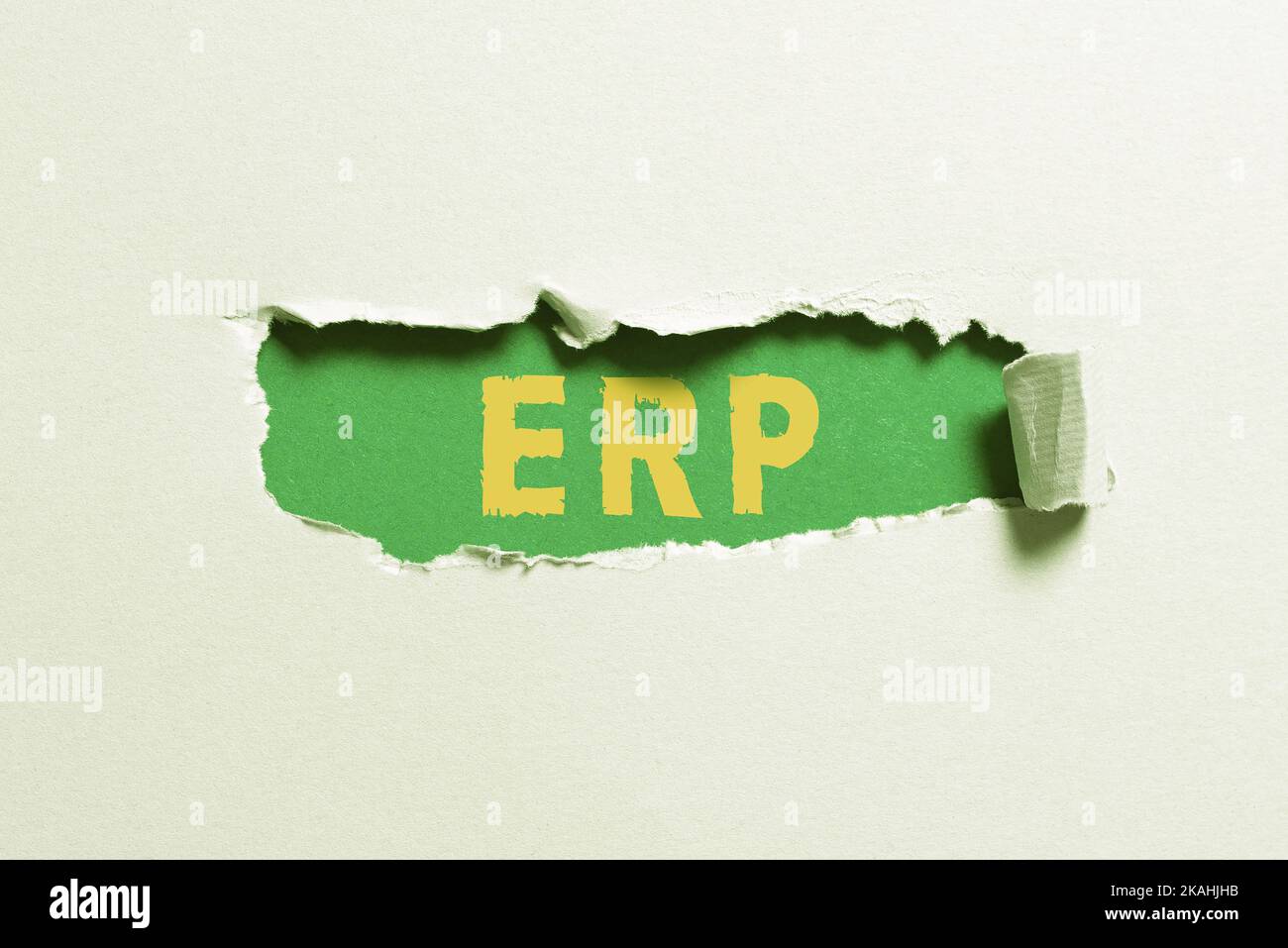 Sign displaying Erp. Conceptual photo enterprise resource planning ...