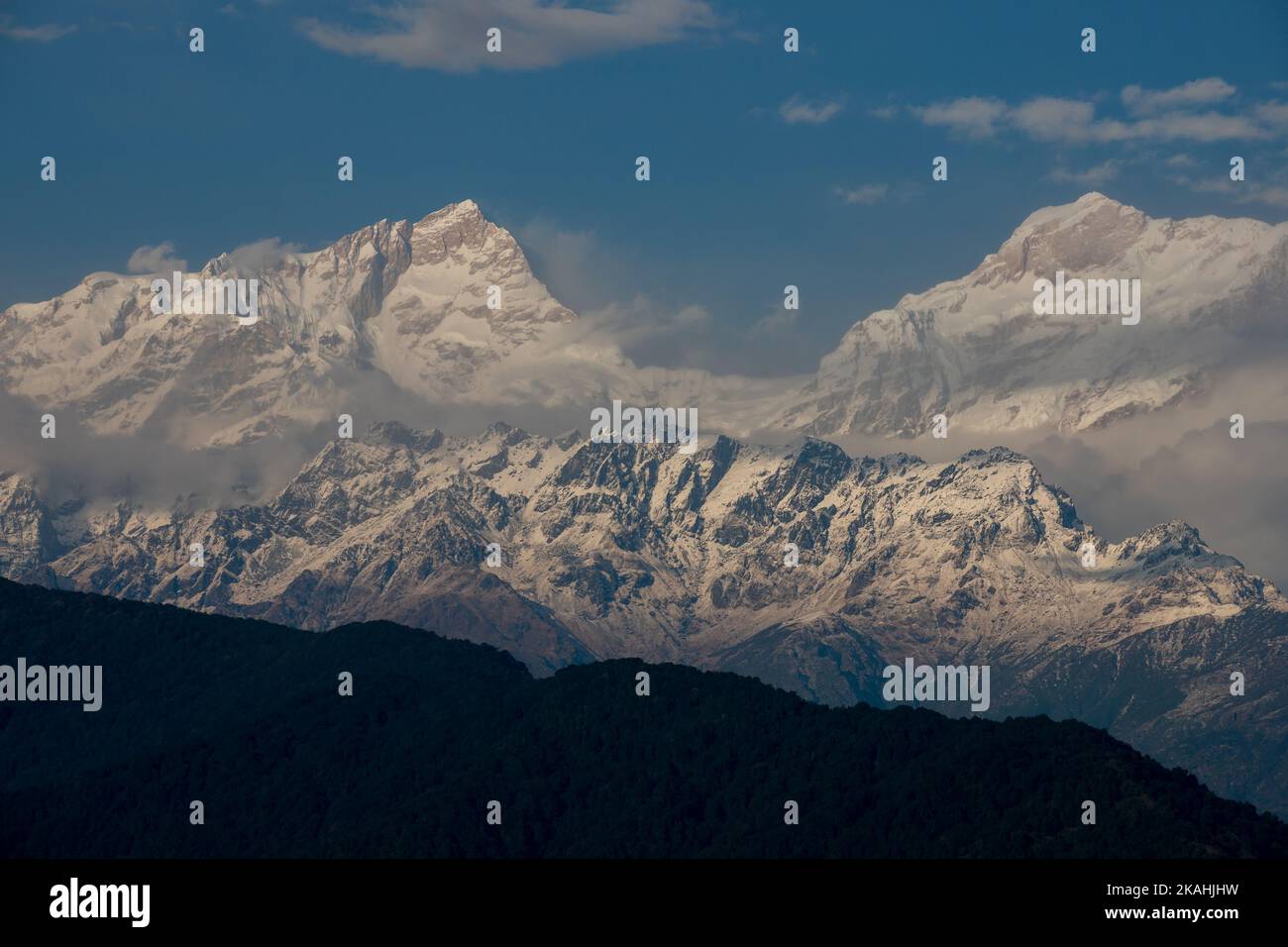 Beautiful Ghale Gau and Bhujung village of Nepal Stock Photo - Alamy