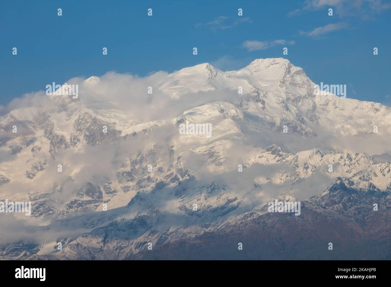 Beautiful Ghale Gau and Bhujung village of Nepal Stock Photo - Alamy