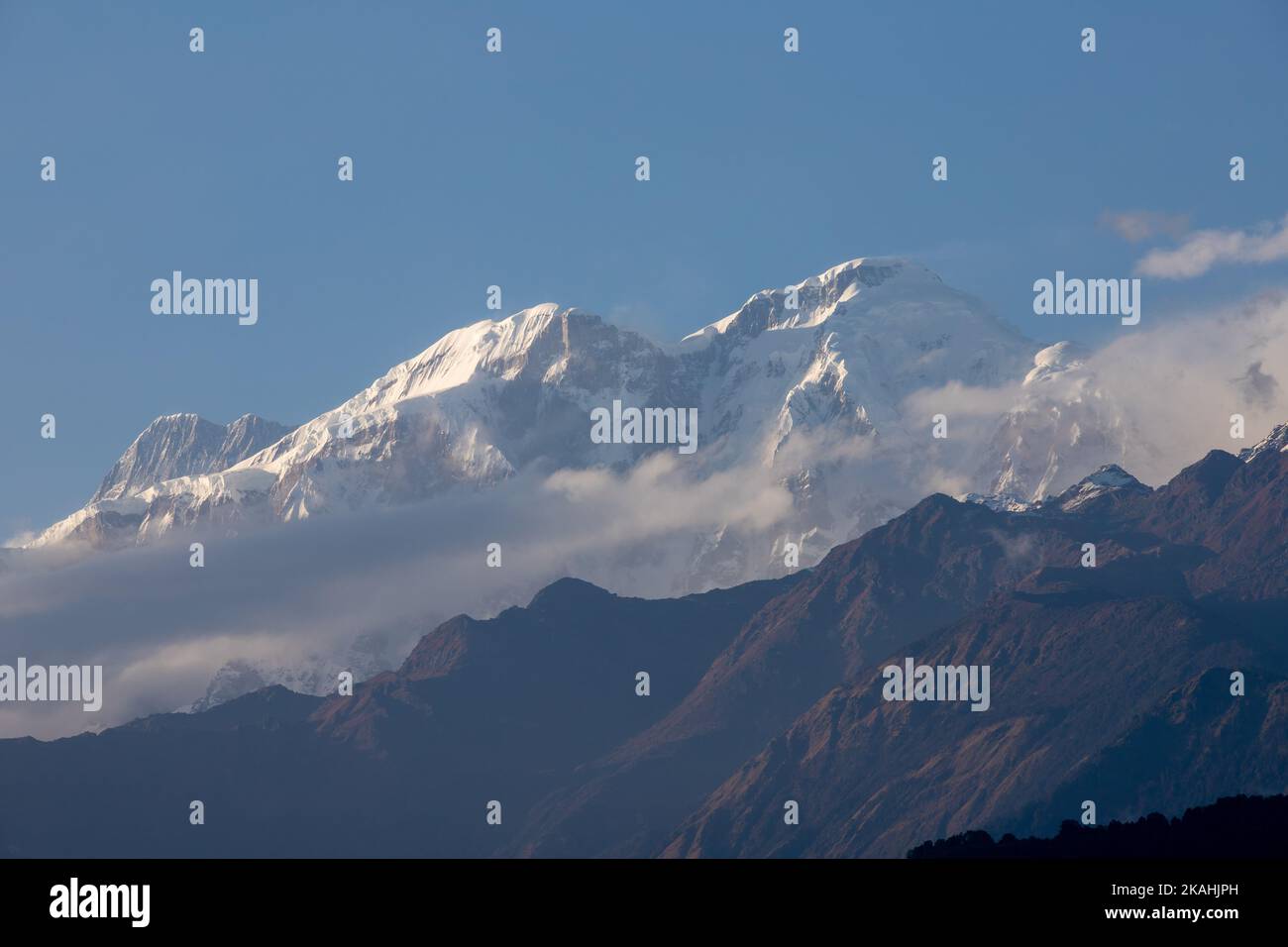 Beautiful Ghale Gau and Bhujung village of Nepal Stock Photo - Alamy