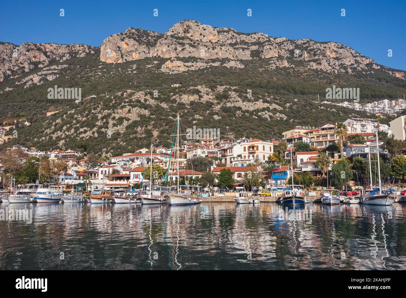 Old marina in the town of Kas, Turkey Stock Photo - Alamy