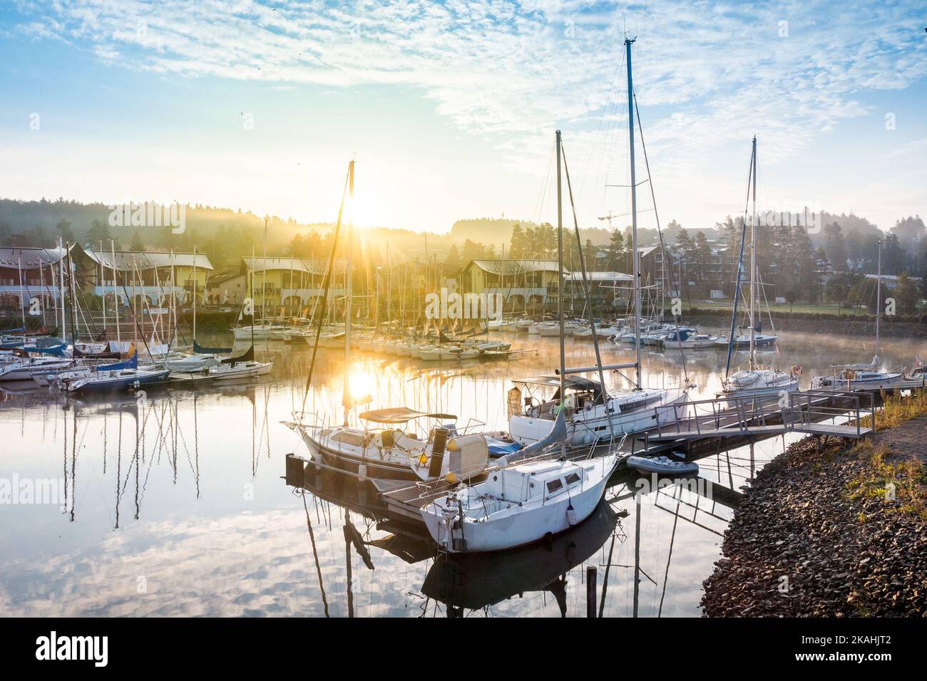 Marina resort, Lipno nad Vltavou, Lipenska prehrada, Jizni Cechy, Ceska ...