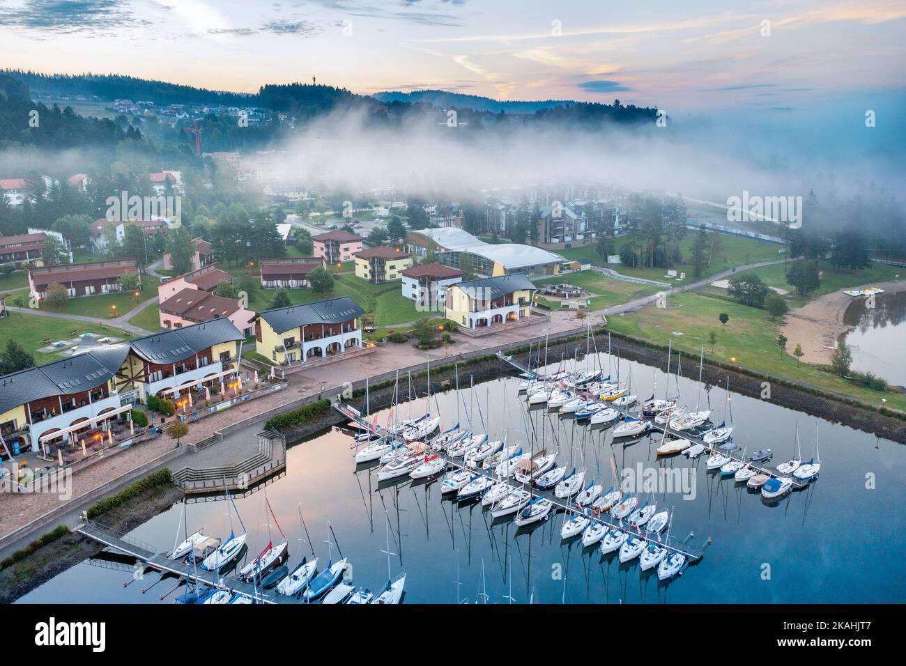 Marina resort, Lipno nad Vltavou, Lipenska prehrada, Jizni Cechy, Ceska ...