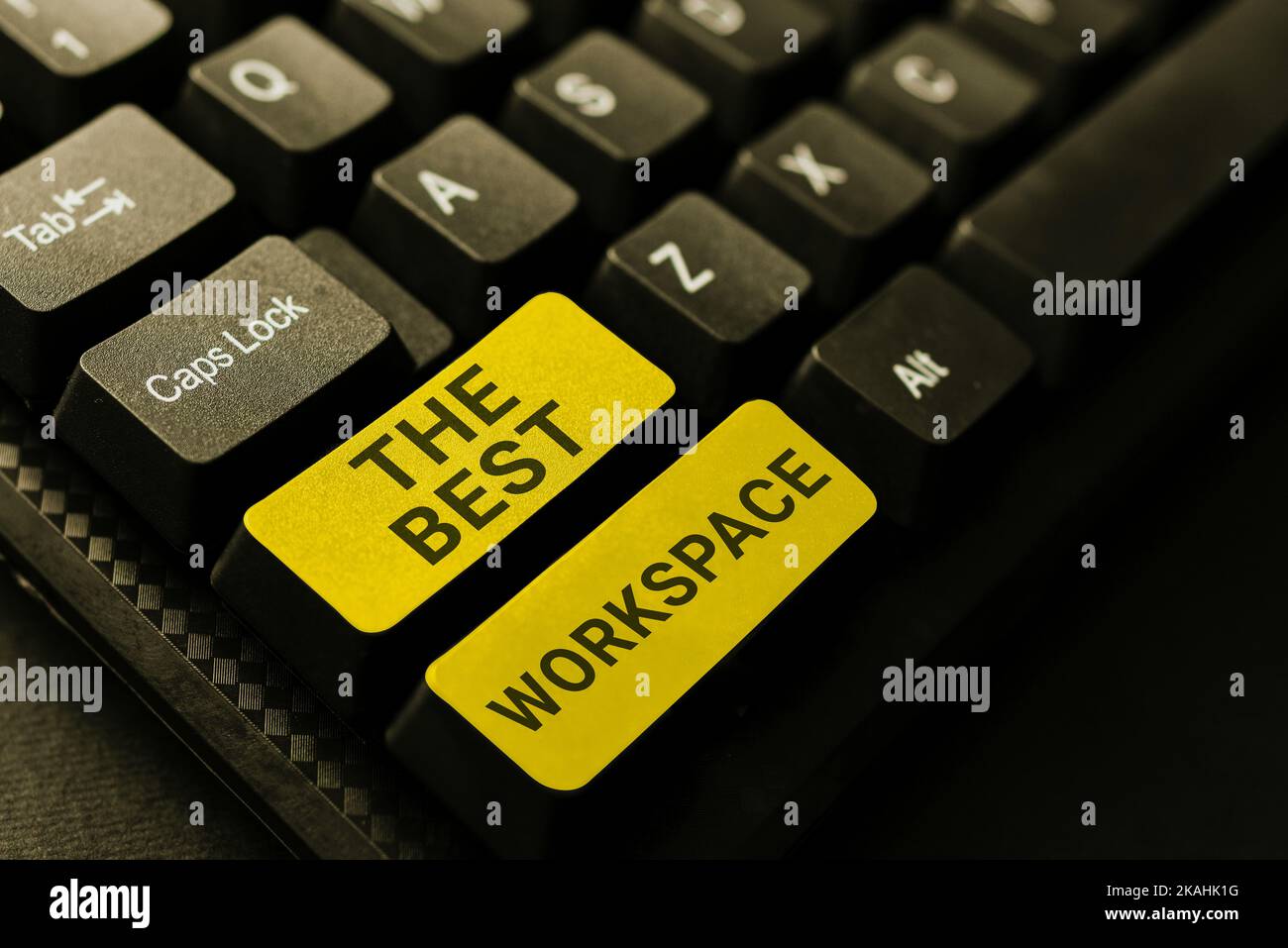 Text sign showing The Best Workspace. Business idea Comfortable Working ...