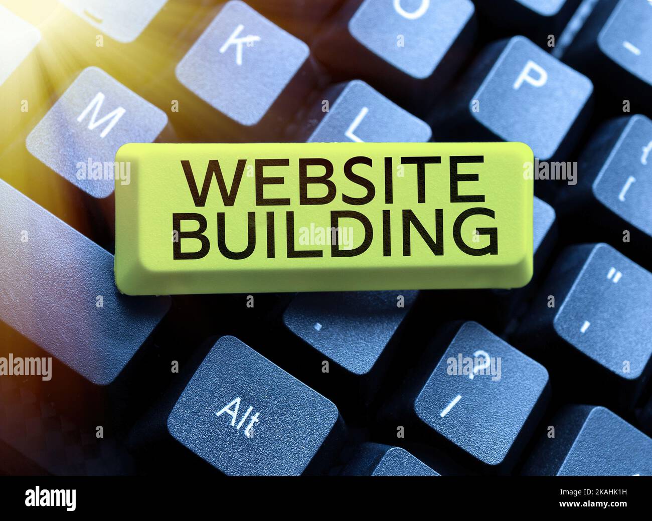 Conceptual caption Website Building. Business concept site is ...