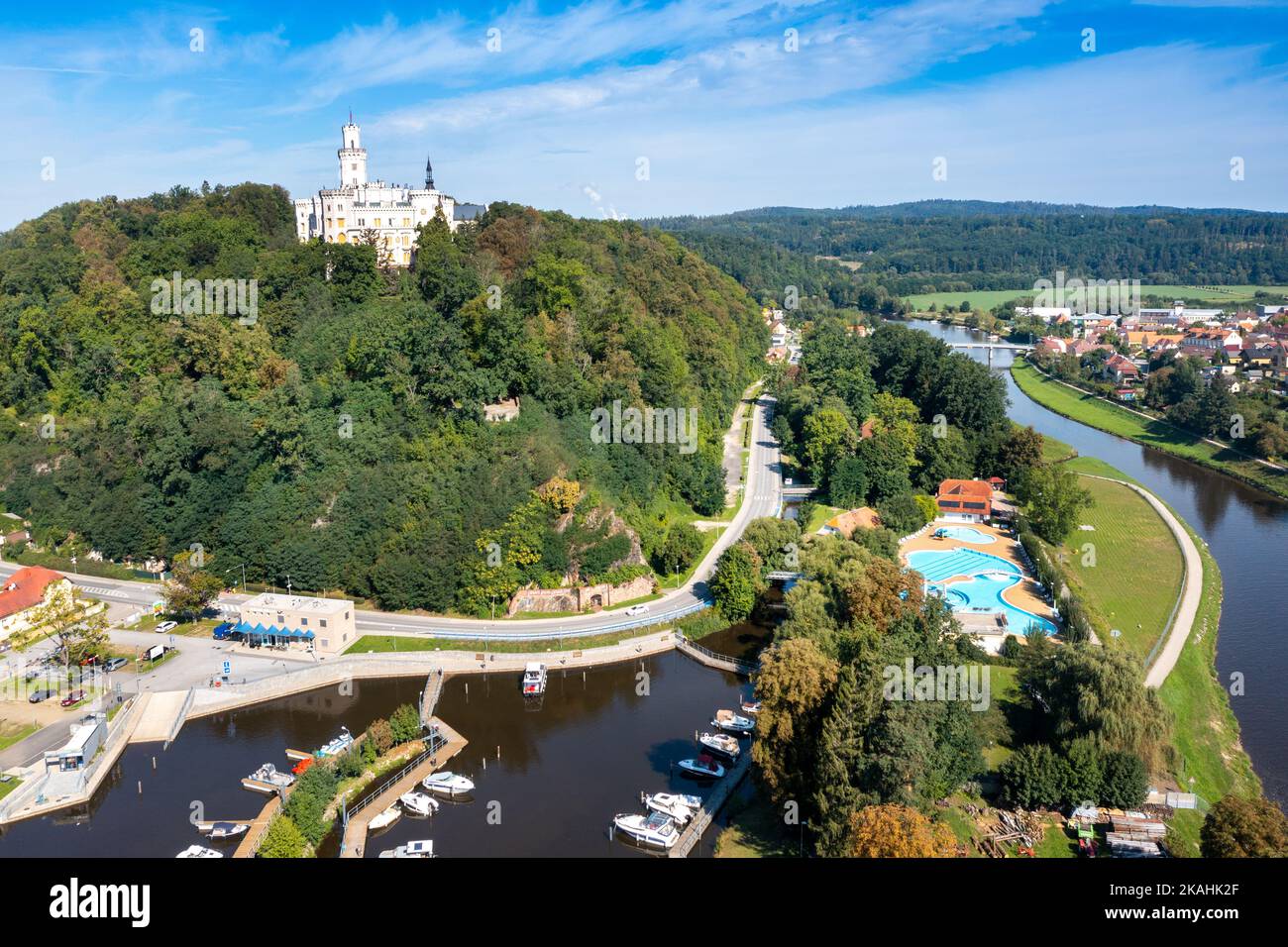 zamek Hluboka nad Vltavou, Jizni Cechy, Ceska republika / castle ...