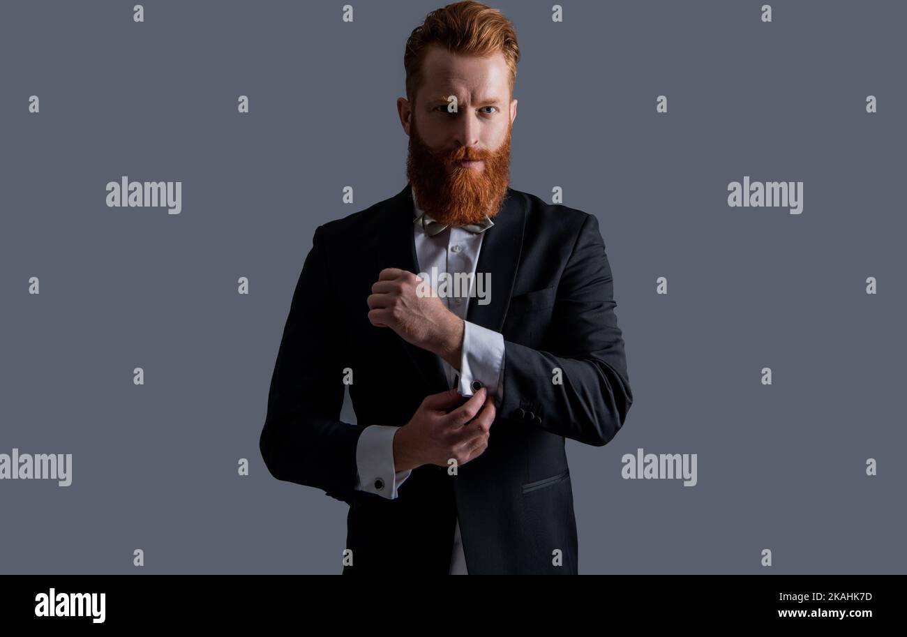 Businessman adjusting his cuffs hi-res stock photography and images - Alamy