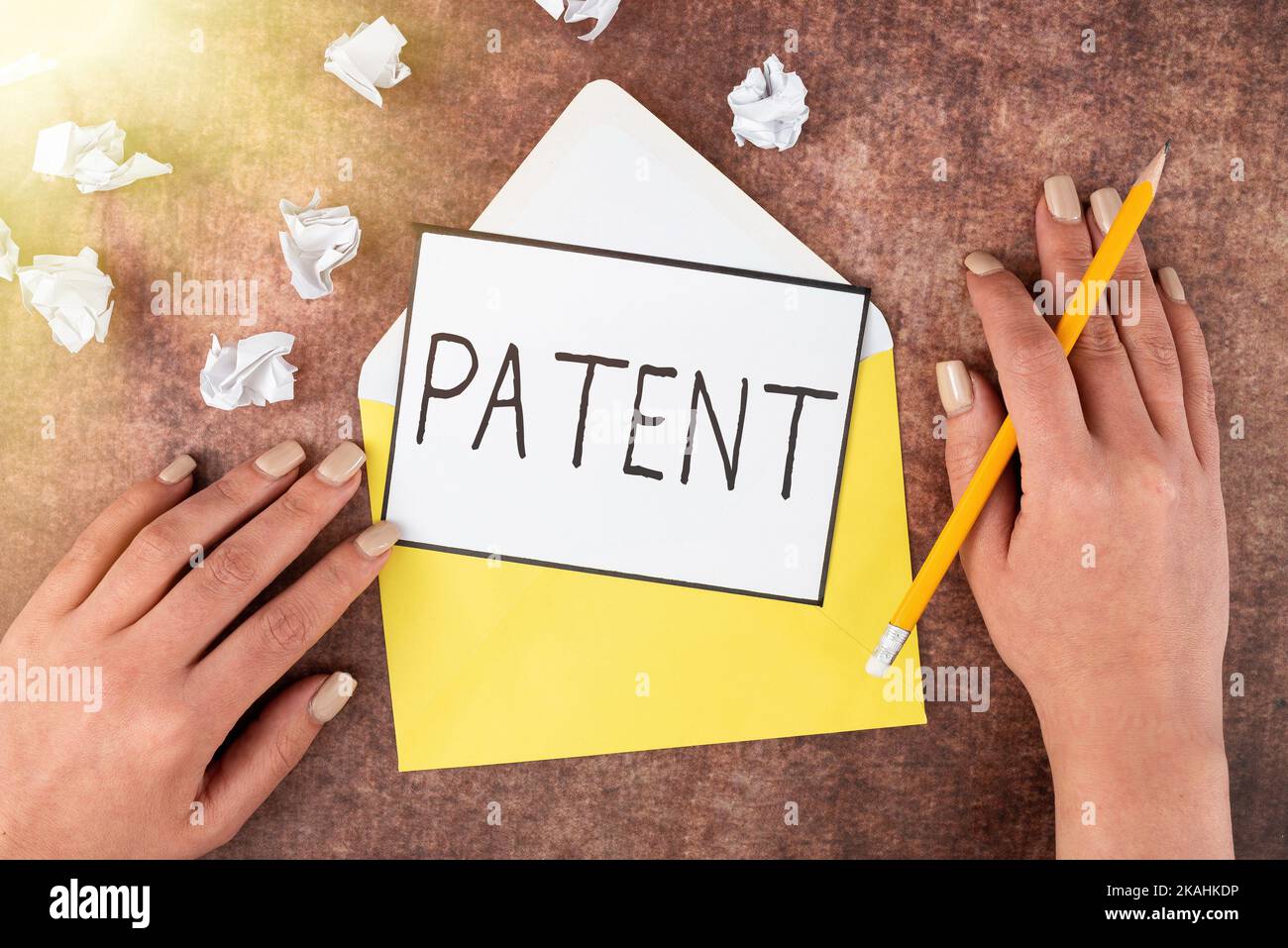 Inspiration showing sign Patent. Conceptual photo intellectualproperty ...