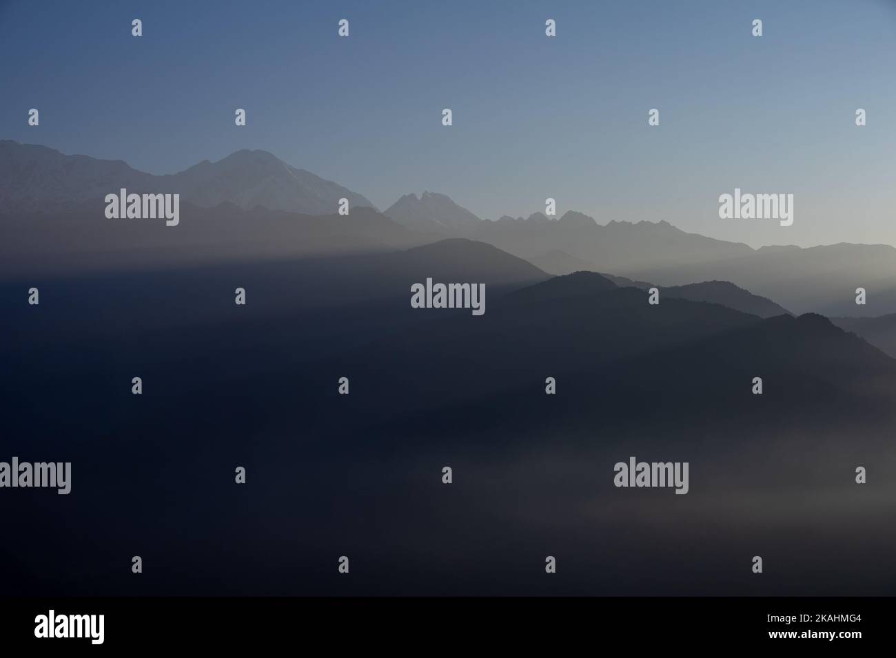 Beautiful Ghale Gau and Bhujung village of Nepal Stock Photo - Alamy