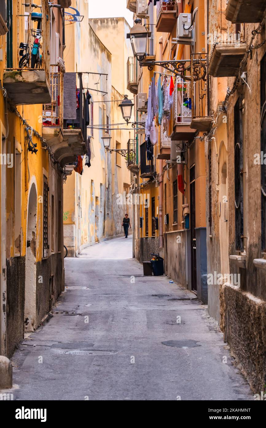 Old town outdoor sicily trapani travel hi-res stock photography and ...