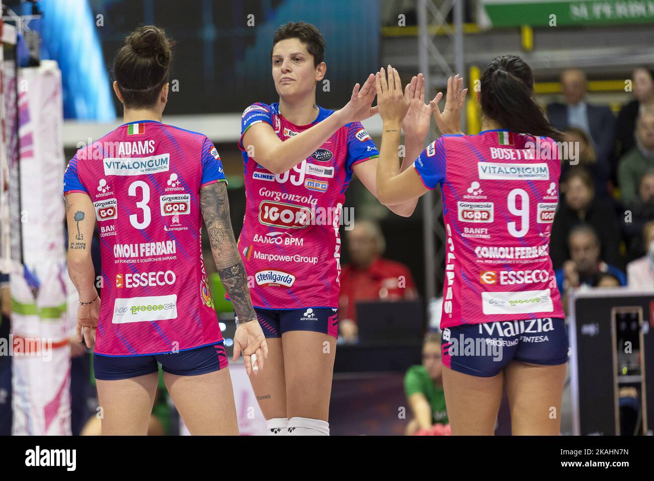 Ebrar Karakurt (Novara) during e-work Busto Arsizio vs Igor Gorgonzola ...