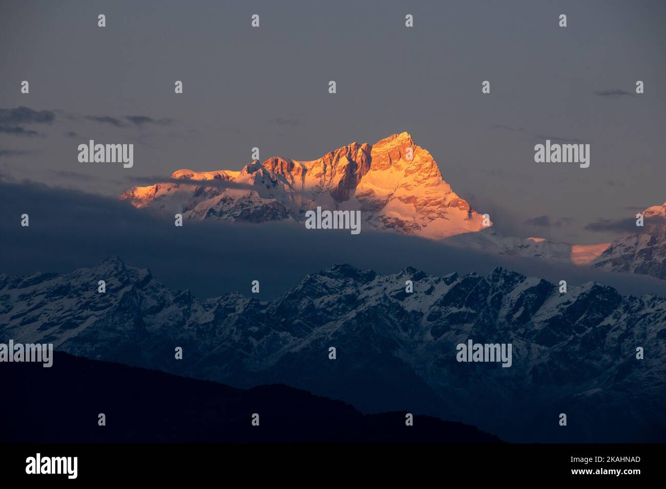 Beautiful Ghale Gau and Bhujung village of Nepal Stock Photo - Alamy