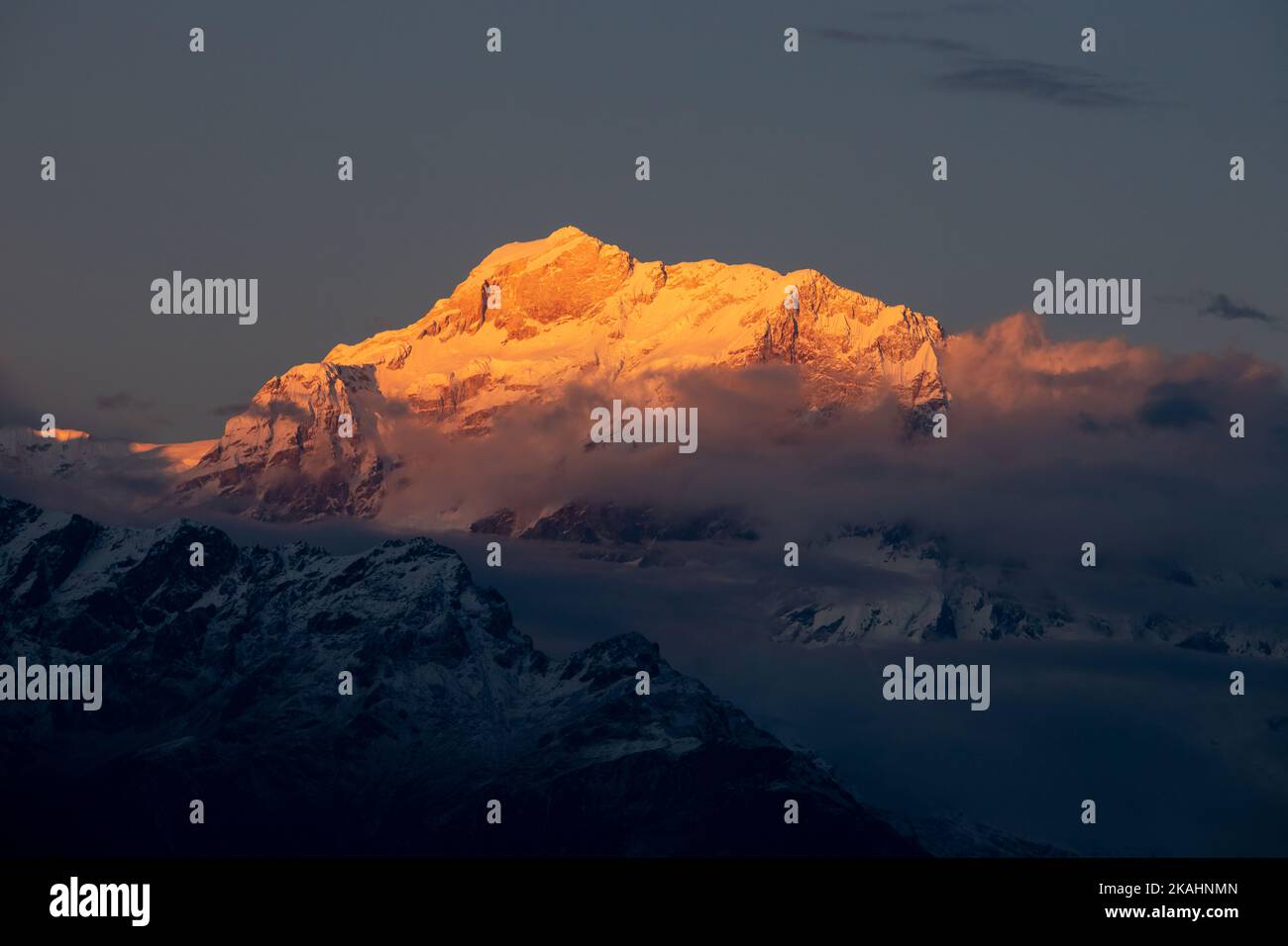 Beautiful Ghale Gau and Bhujung village of Nepal Stock Photo - Alamy