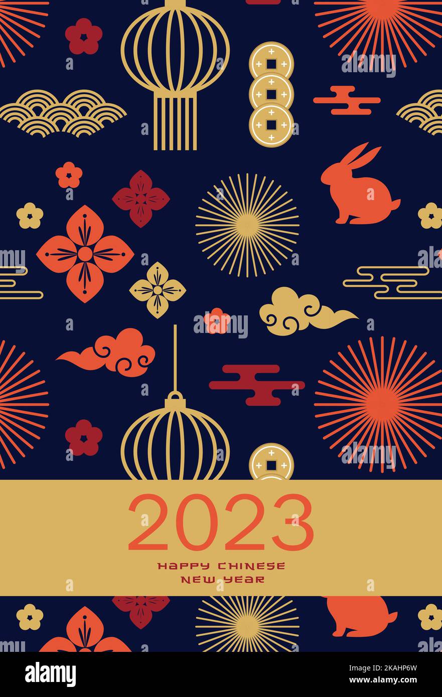 Chinese new year 2023 year of the rabbit - Chinese zodiac symbol, Lunar ...
