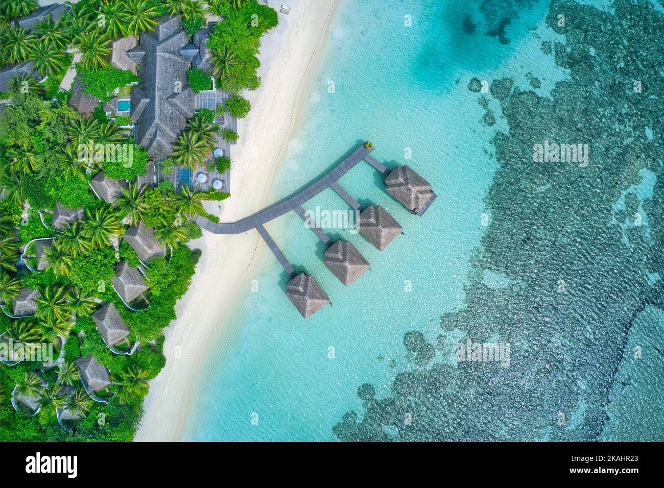 Maldives paradise scenery. top view tropical aerial landscape, seascape ...