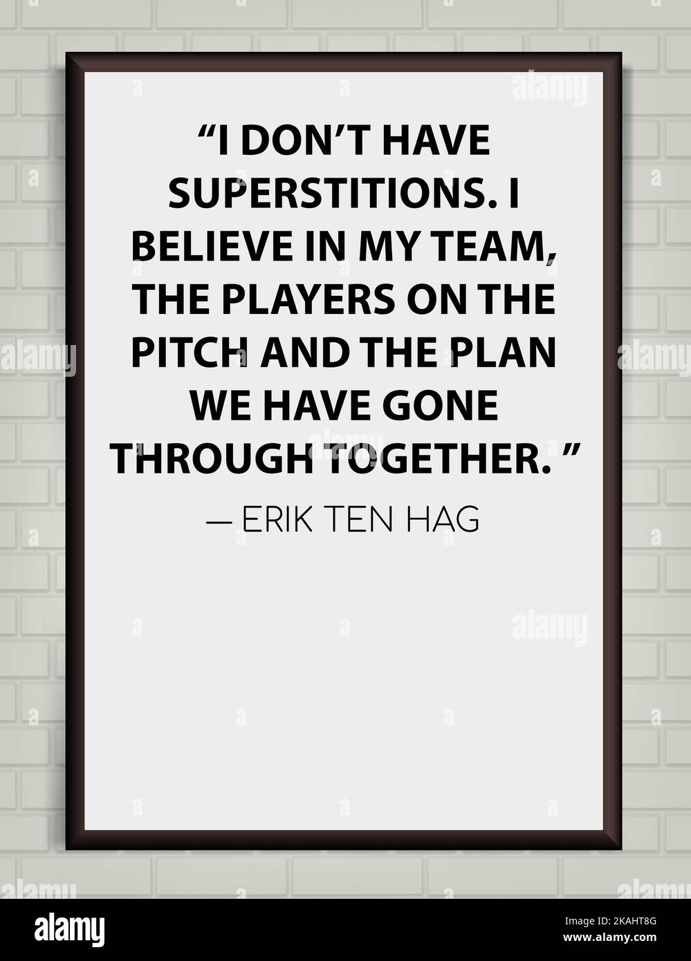 Erik ten hag quotes hi-res stock photography and images - Alamy