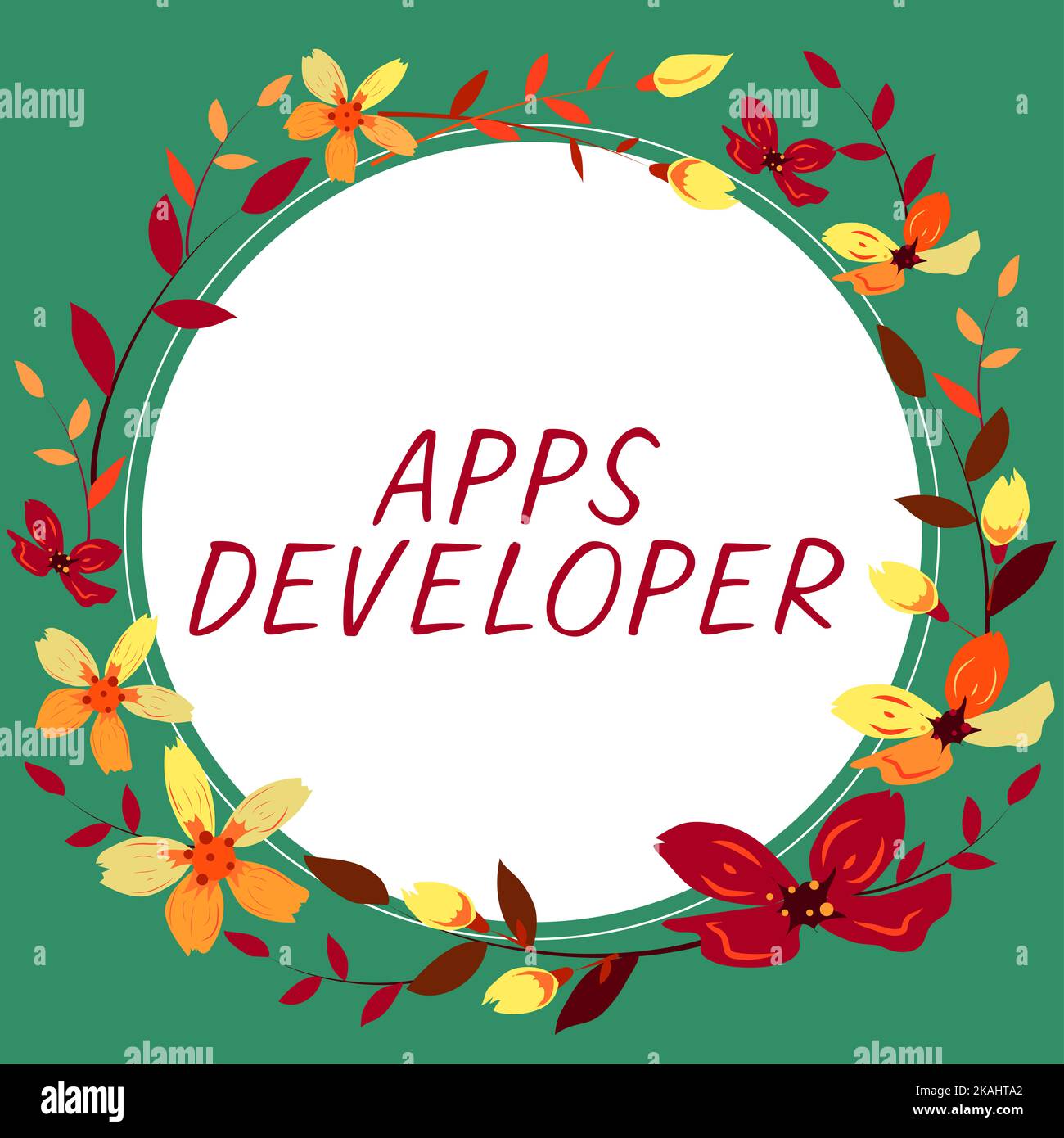 Text caption presenting Apps Developer. Business idea Setting oneself ... Text caption presenting Apps Developer. Business idea Setting oneself ...