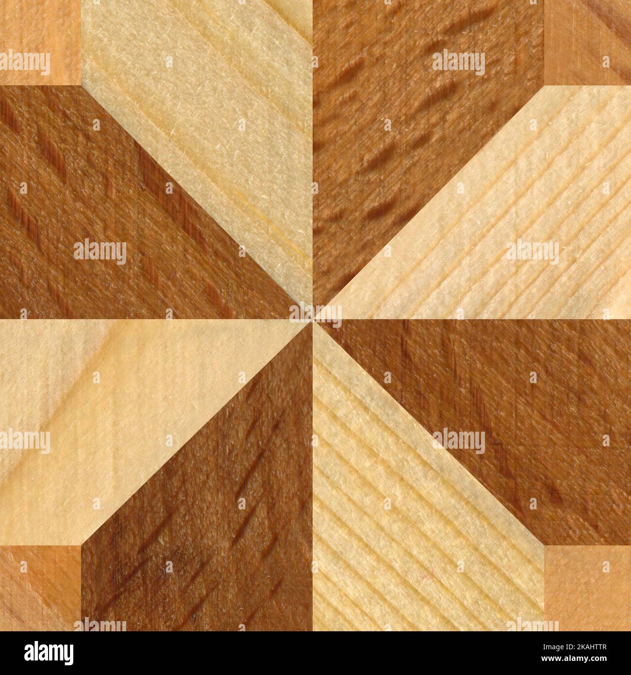 Wooden marquetry, patterns created from the combination of different ...