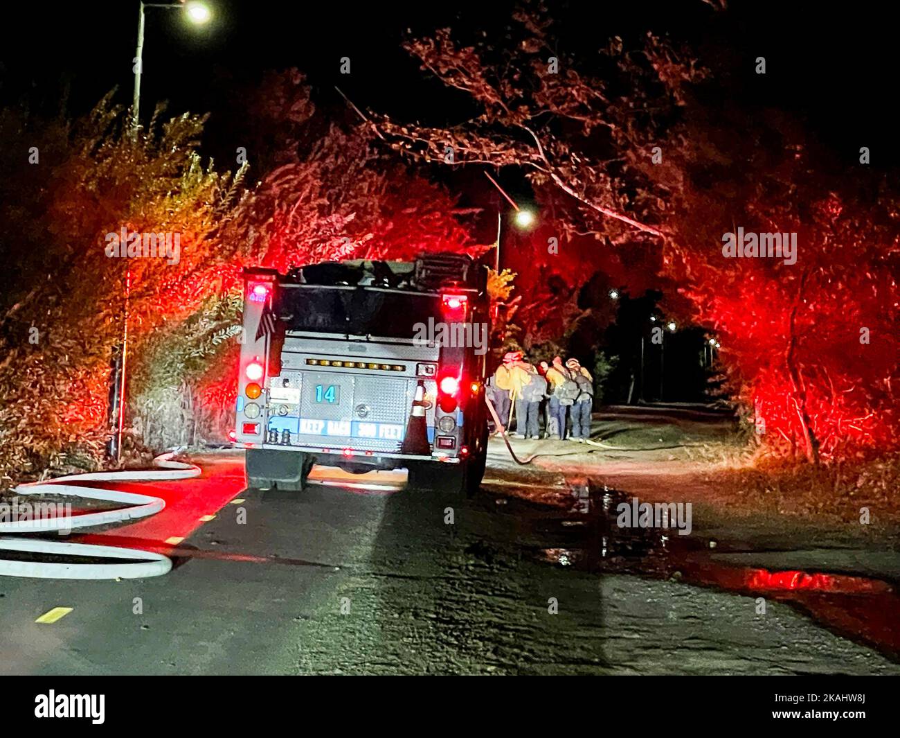 Goleta, CA, U.S.A. 3rd Nov, 2022. A fire broke out around midnight ...