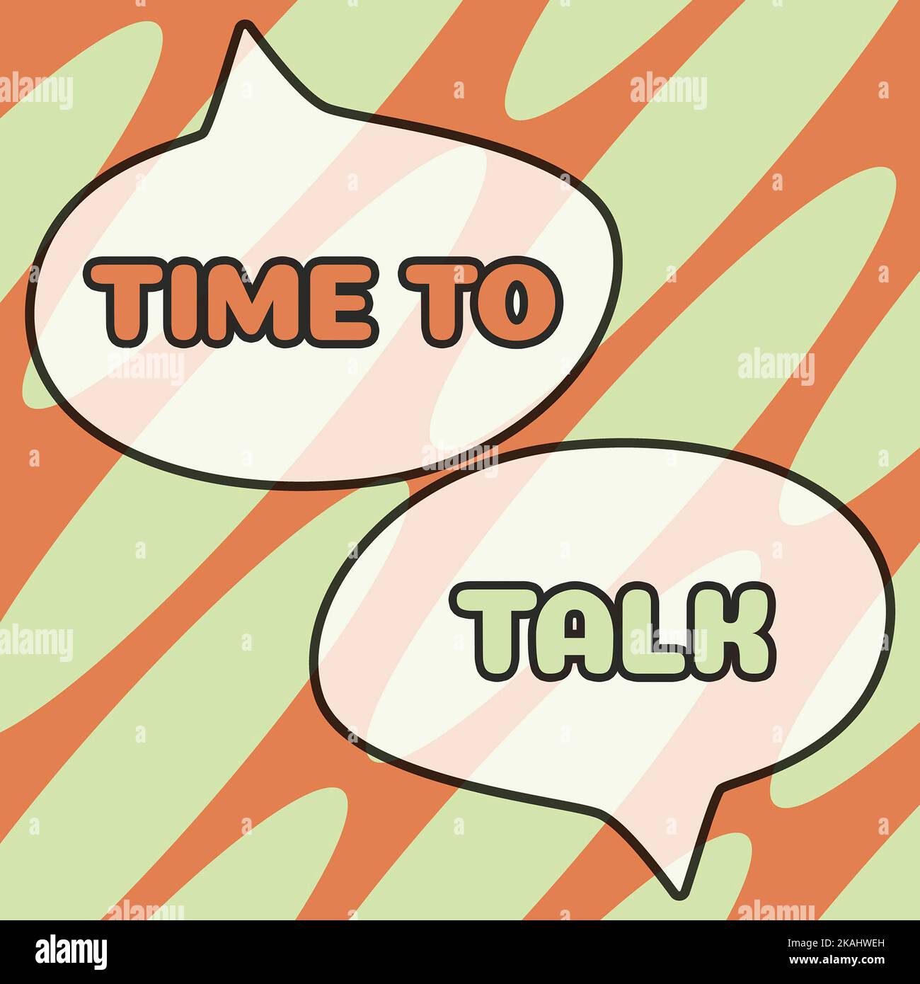 Handwriting text Time To Talk. Word Written on System software update ...