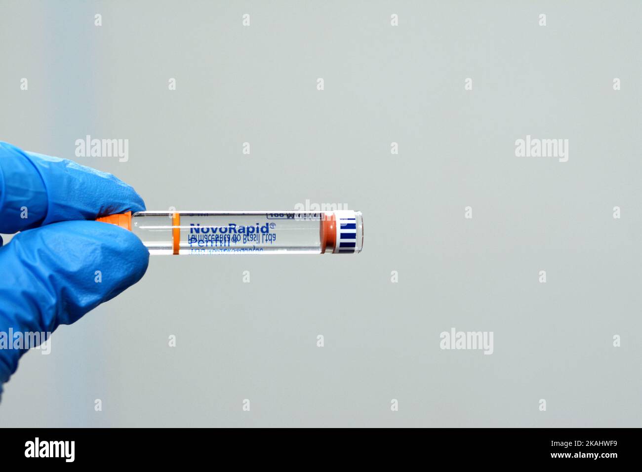 Cairo, Egypt, October 4 2022: NovoRapid 100 units ml solution for ...