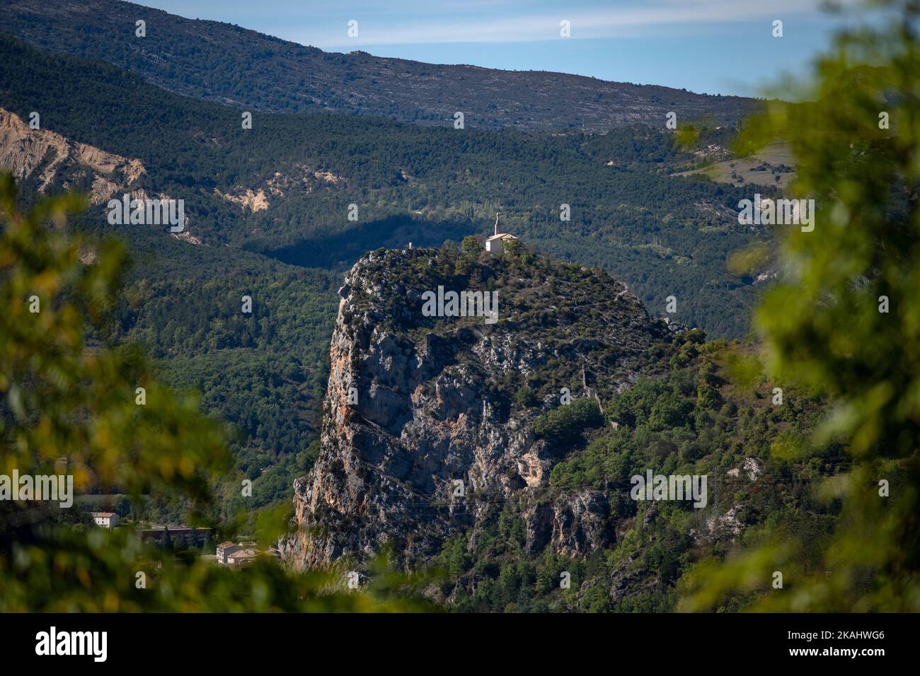Castellane The Roc Alpes-de-Haute-Provence France September 2022 The ...