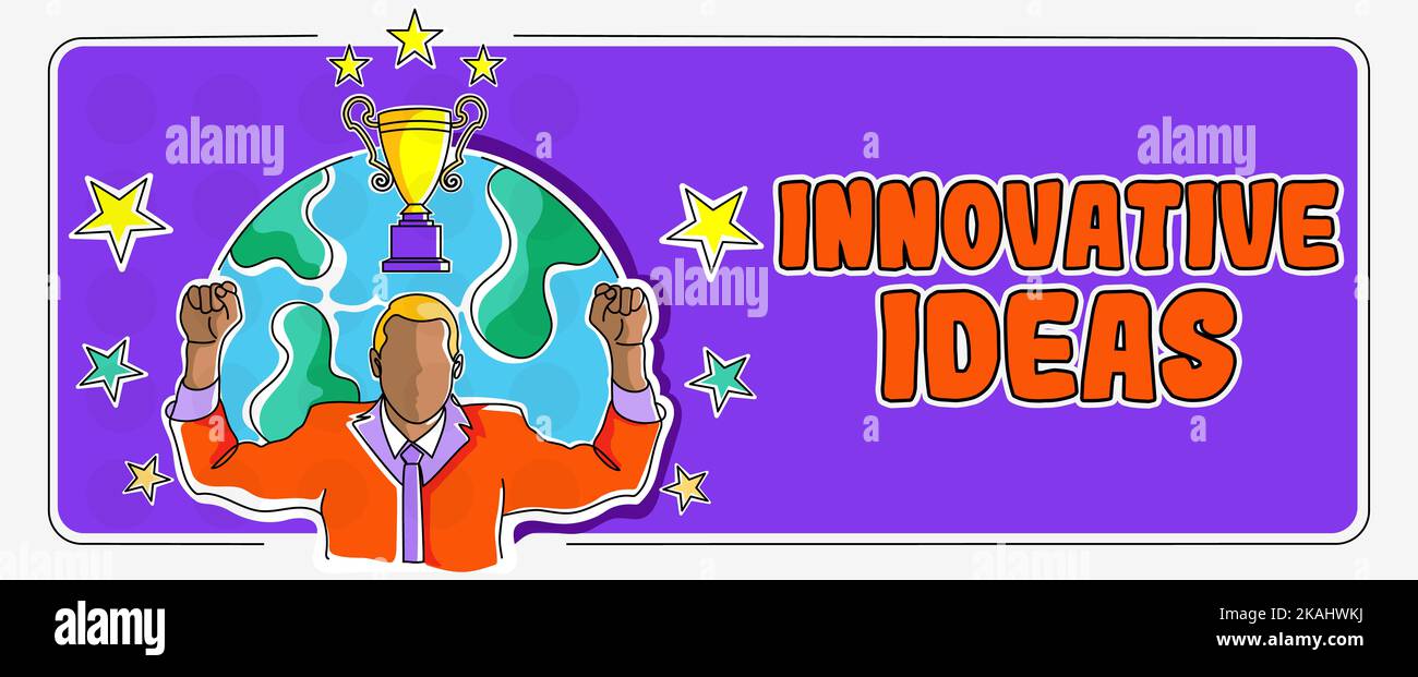 Writing displaying text Innovative Ideas. Concept meaning concepts that ...