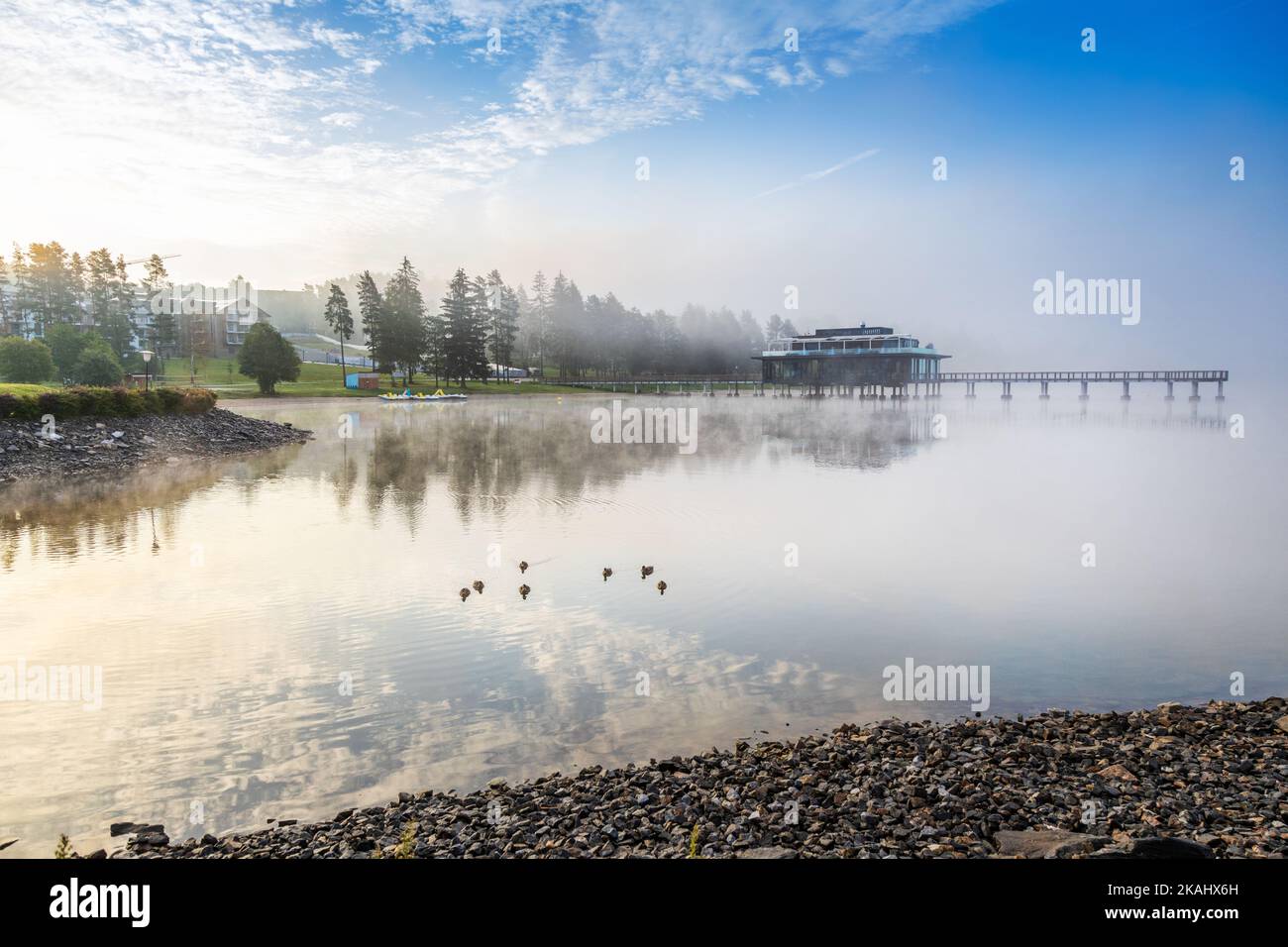 Marina resort, Lipno nad Vltavou, Lipenska prehrada, Jizni Cechy, Ceska ...
