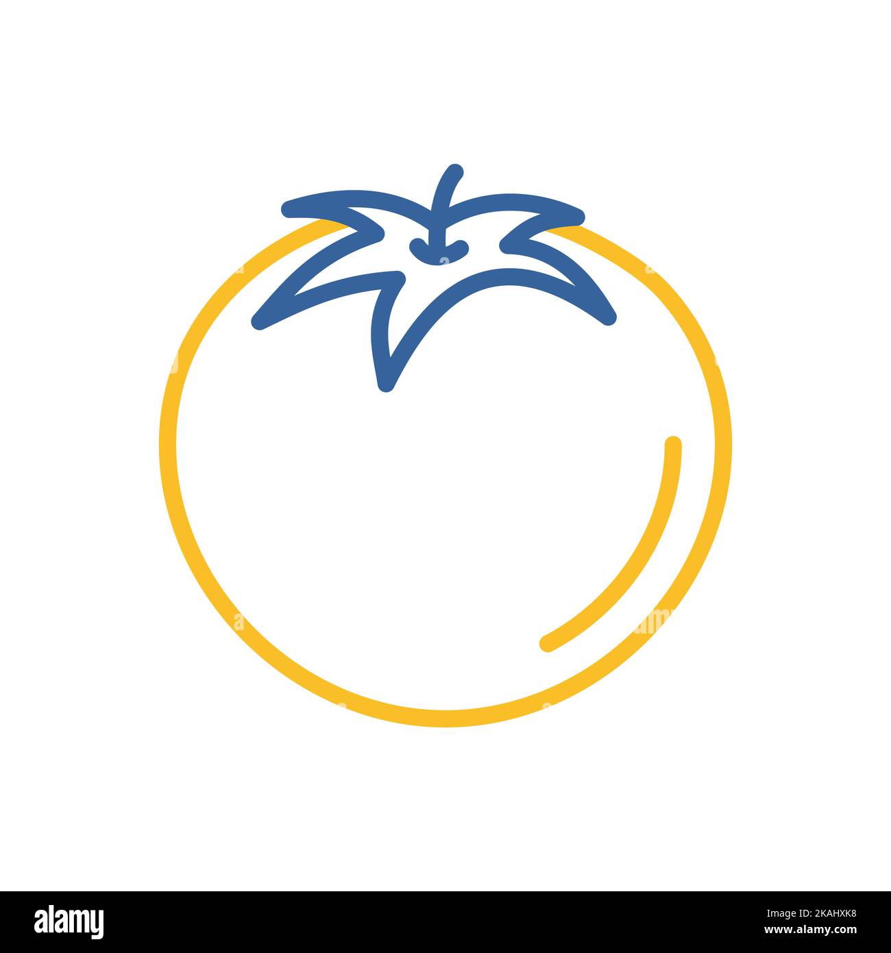 Tomato isolated design vector icon. Vegetable sign. Graph symbol for ...