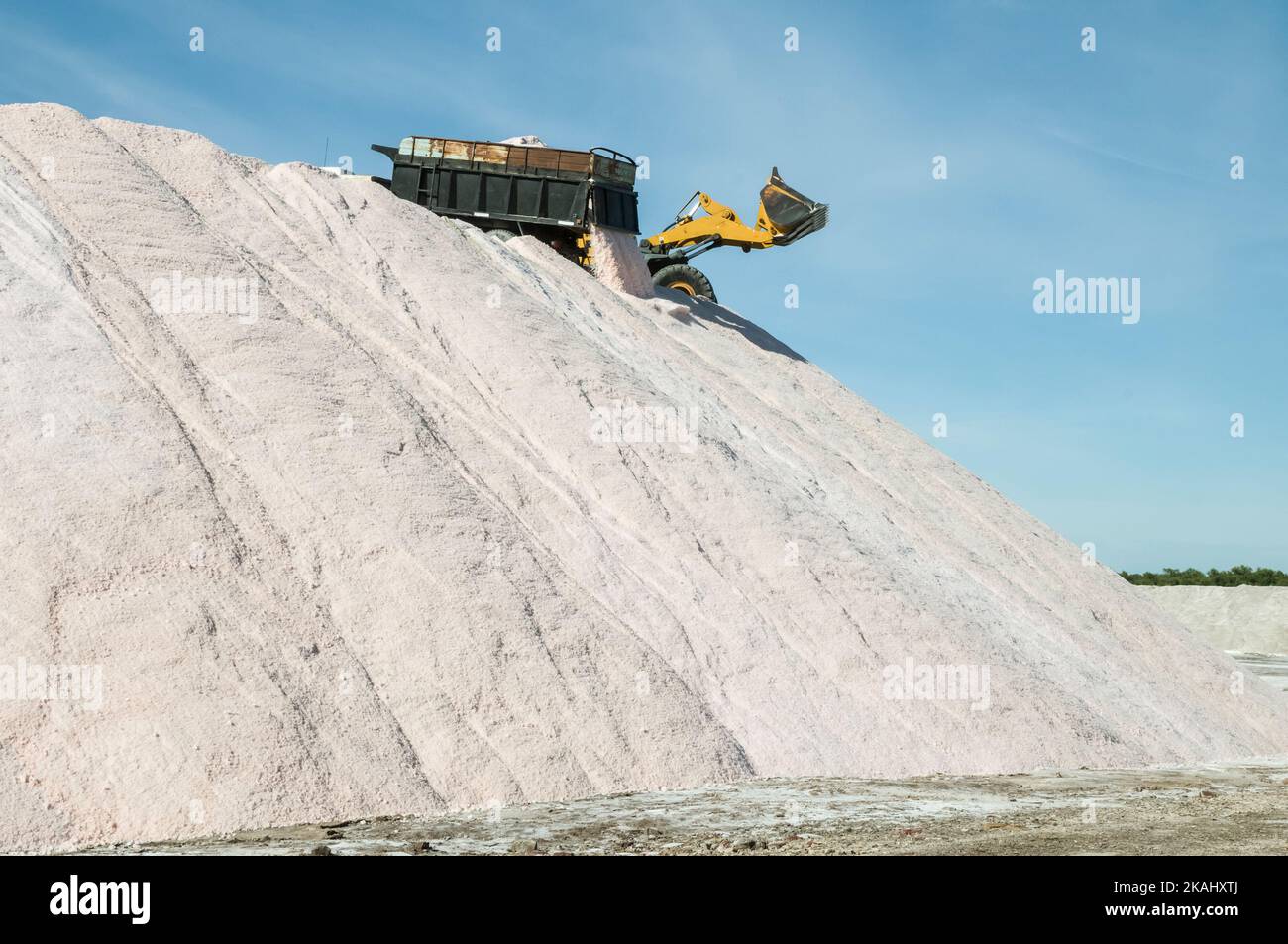 Salt industry, La Pampa, patagonia Argentina Stock Photo - Alamy