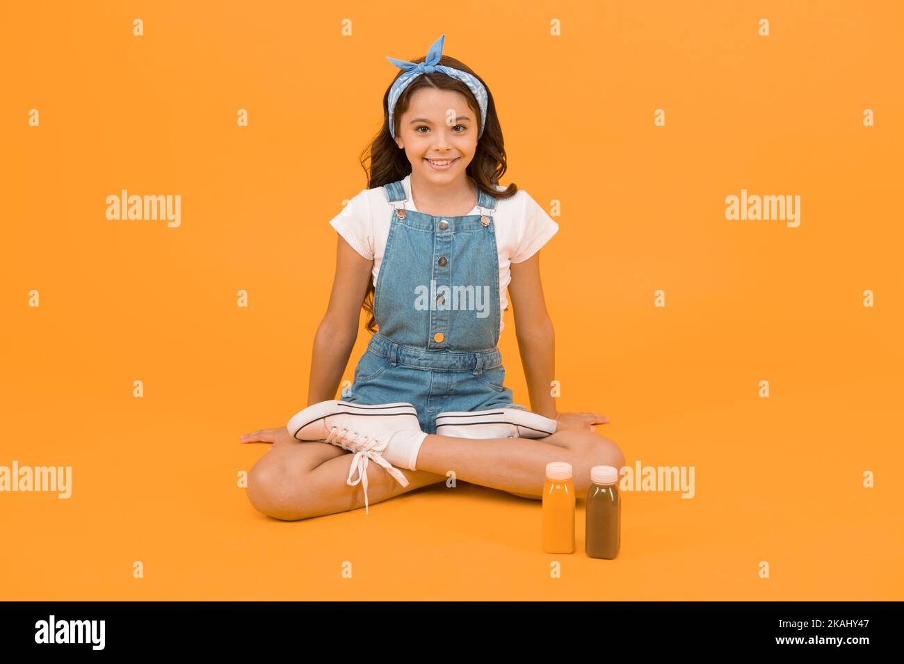 Healthy food is great for her health. Little child enjoy vitamin diet ...