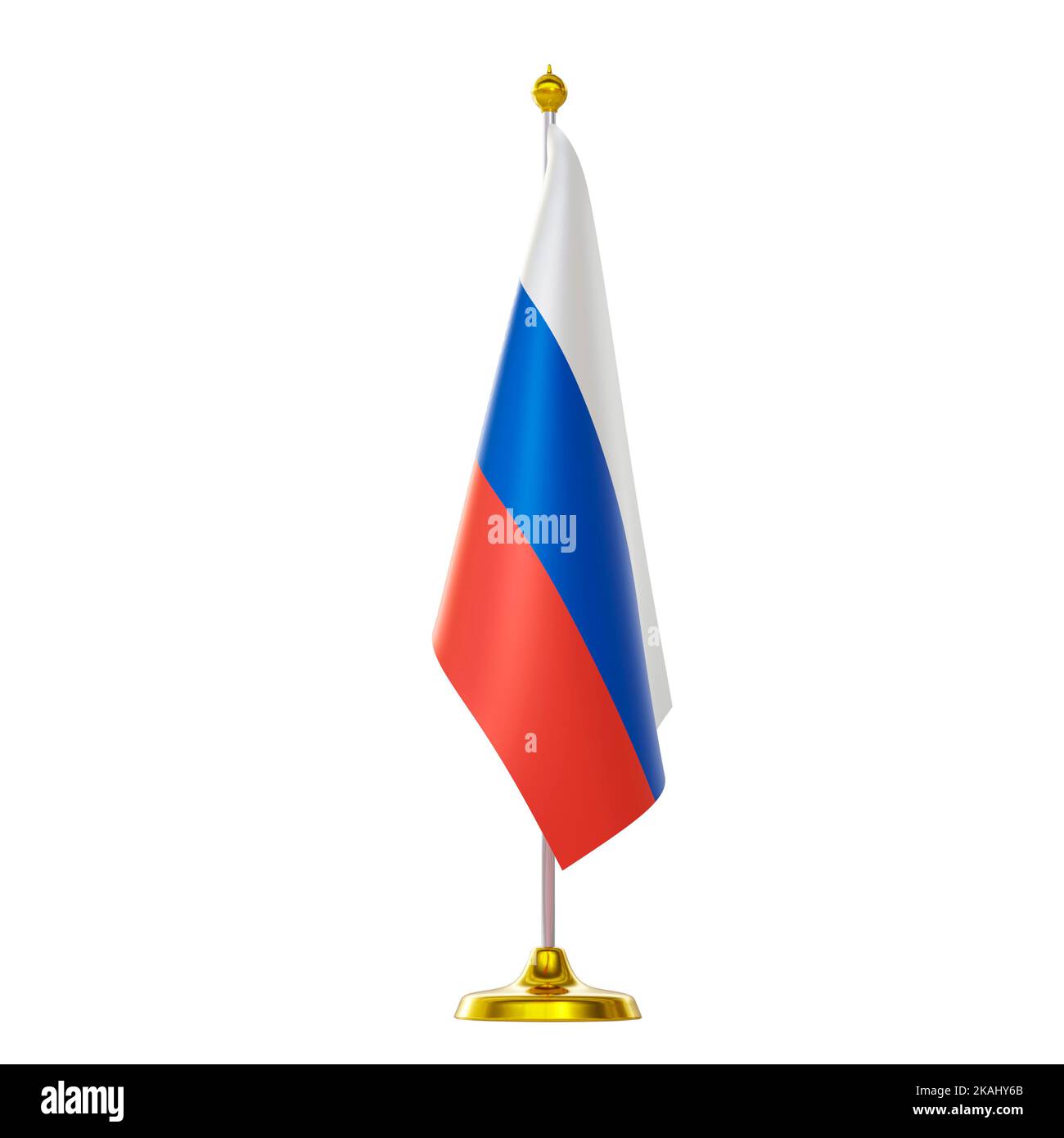 Russian flag on flag pole hi-res stock photography and images - Alamy