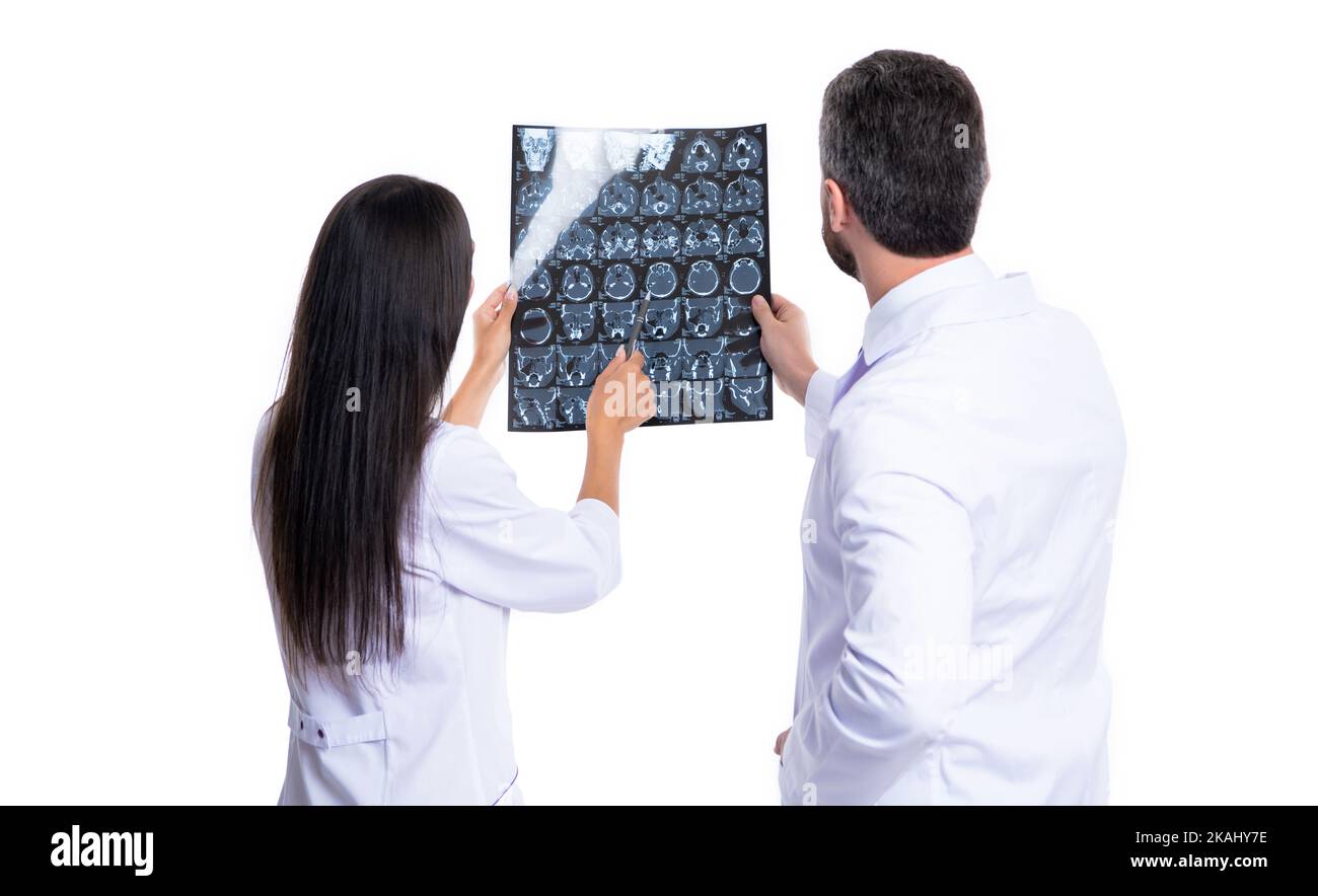 doctor radiologist at radiology with xray. doctor radiologist look at ...