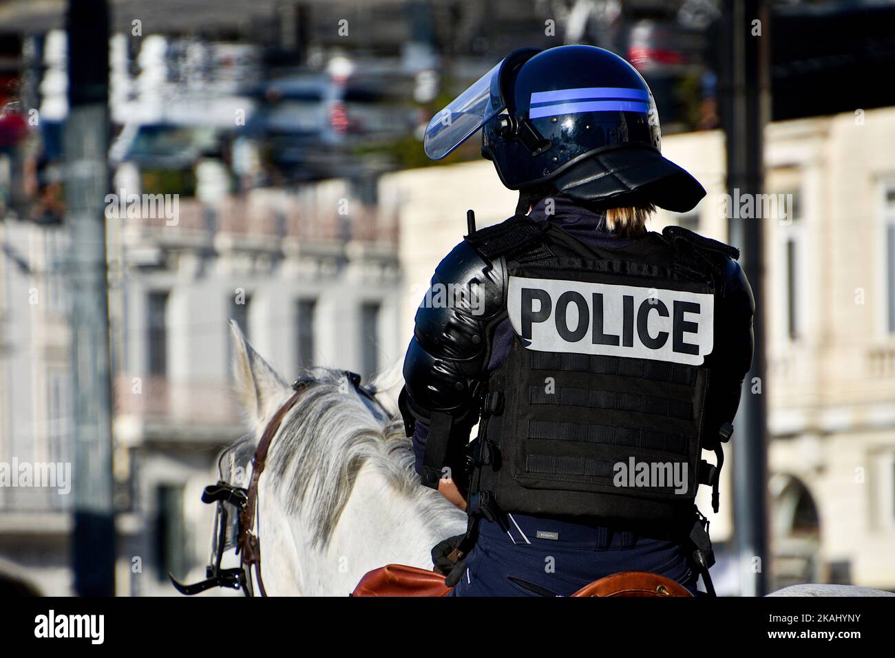 Football police horse horses mounted police spurs hi-res stock ...