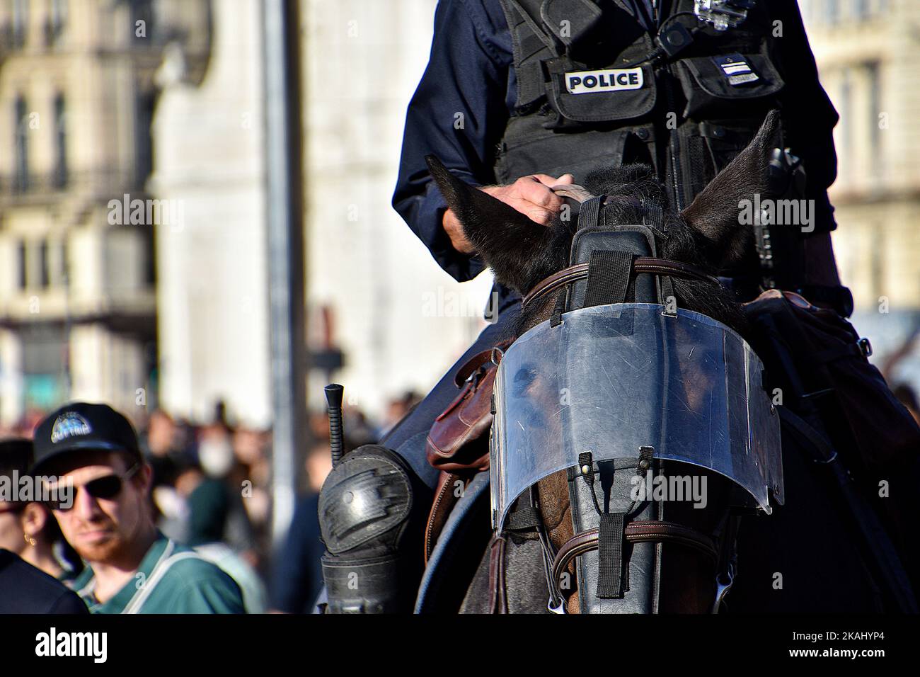Football police horse horses mounted police spurs hi-res stock ...