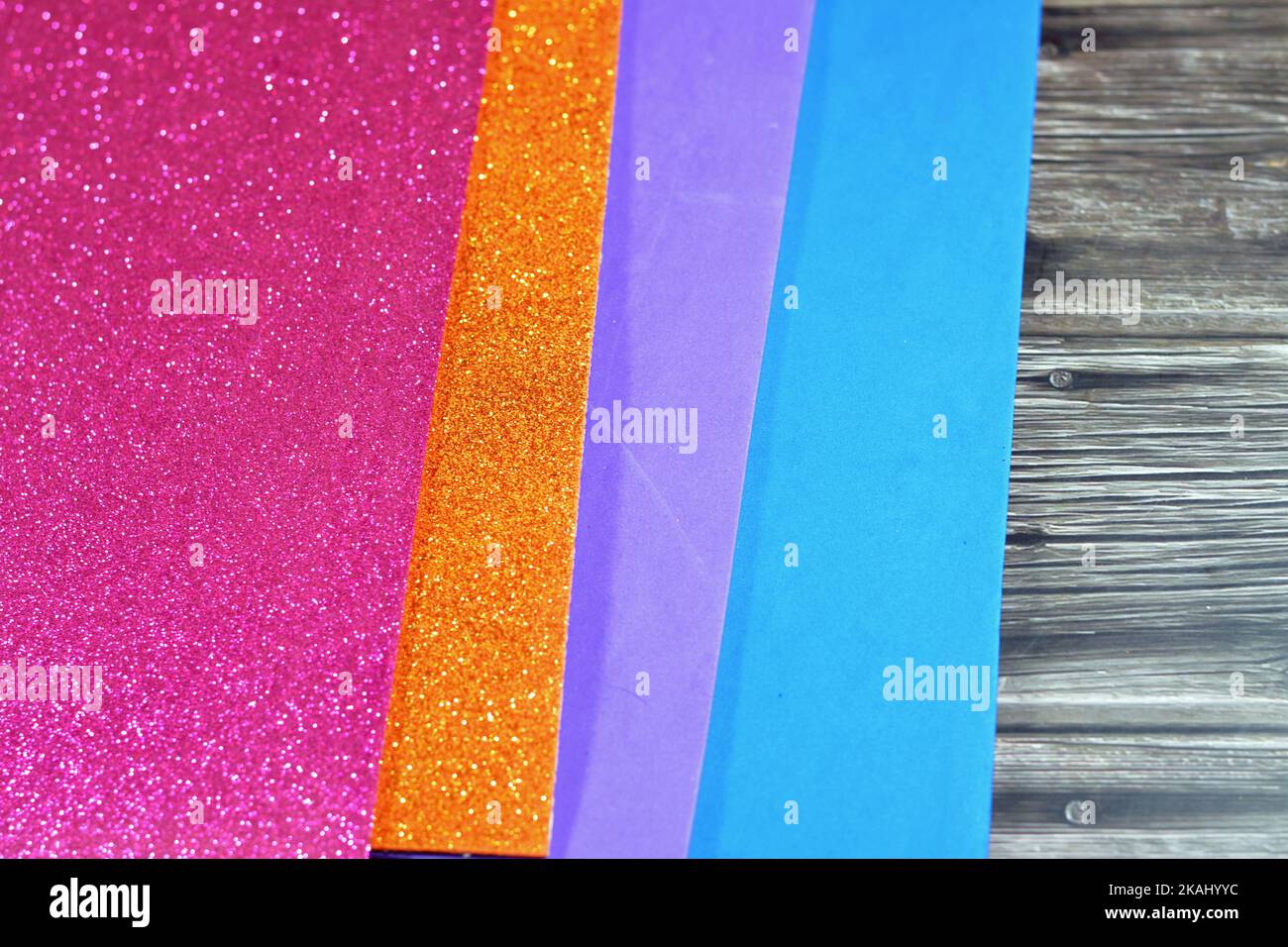Glittered colorful Eva foam sheets, colored cardboard, rubber pad ...