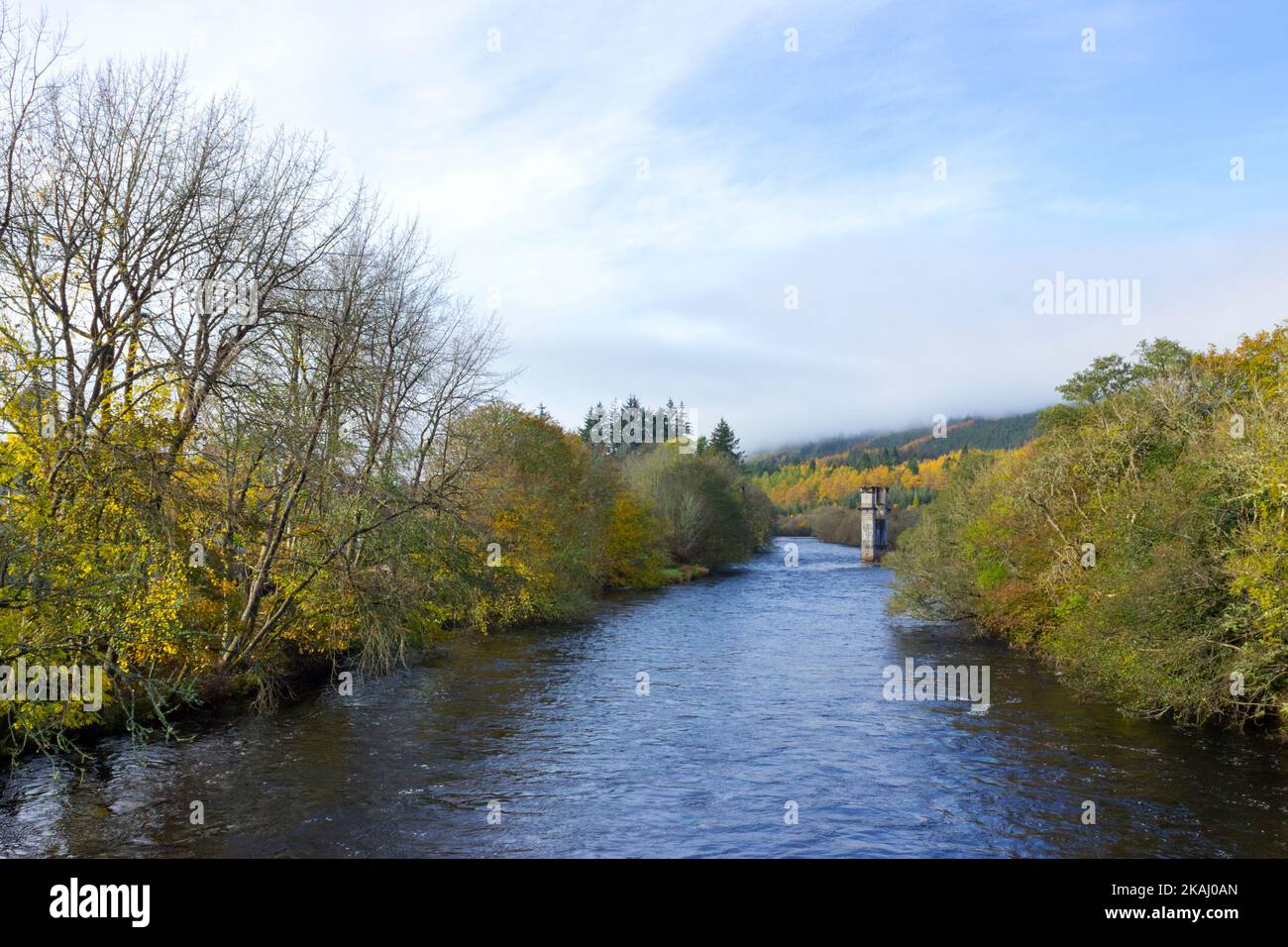 The River Oich, Fort Augustus, Loch Ness, Scotland, Europe Stock Photo ...