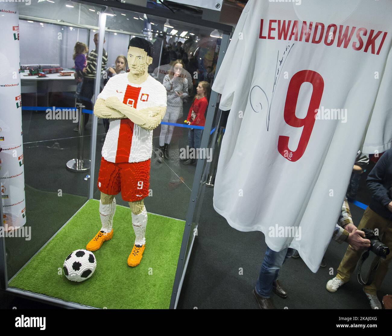 Robert Lewandowski from Lego bricks. Monument of Robert Lewandowski in ...