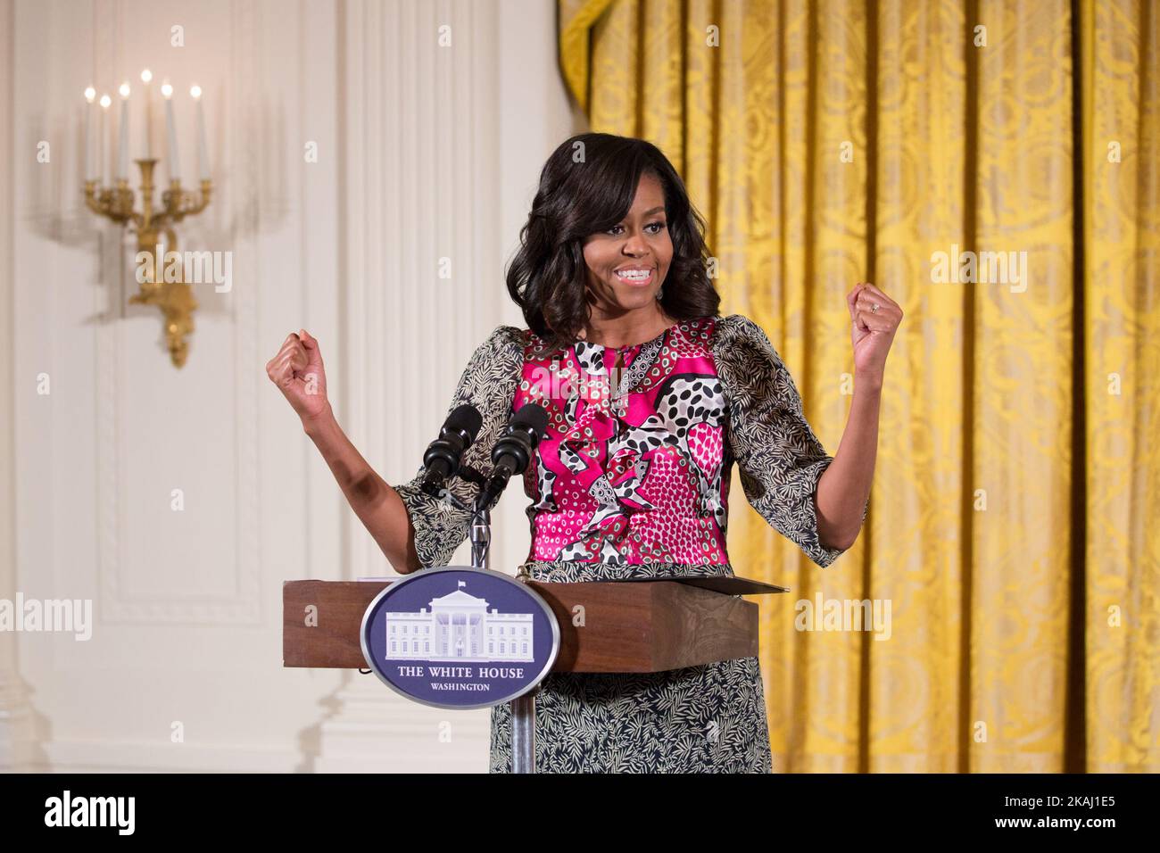 Michelle Obama welcomes children to the White House Black History ...