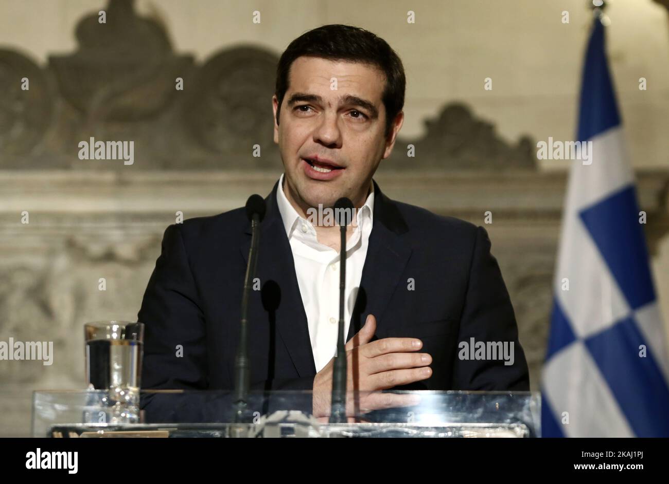 Alexis tsipras during press hi-res stock photography and images - Alamy