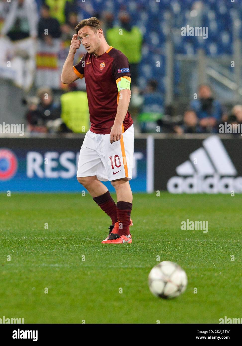 Francesco Totti during the champions league football match A.S. Roma vs ...