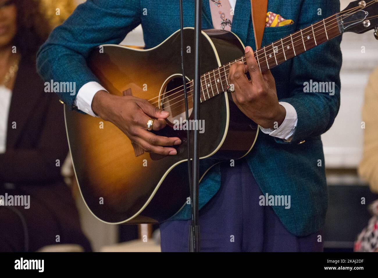 Leon Bridges performs at the student workshop: “The Musical Legacy of ...