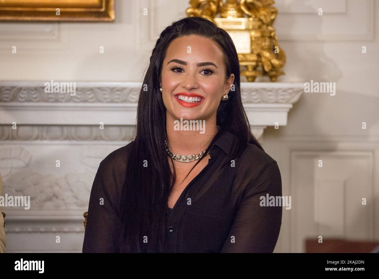 Demi Lovato at the student workshop: “The Musical Legacy of Ray Charles ...